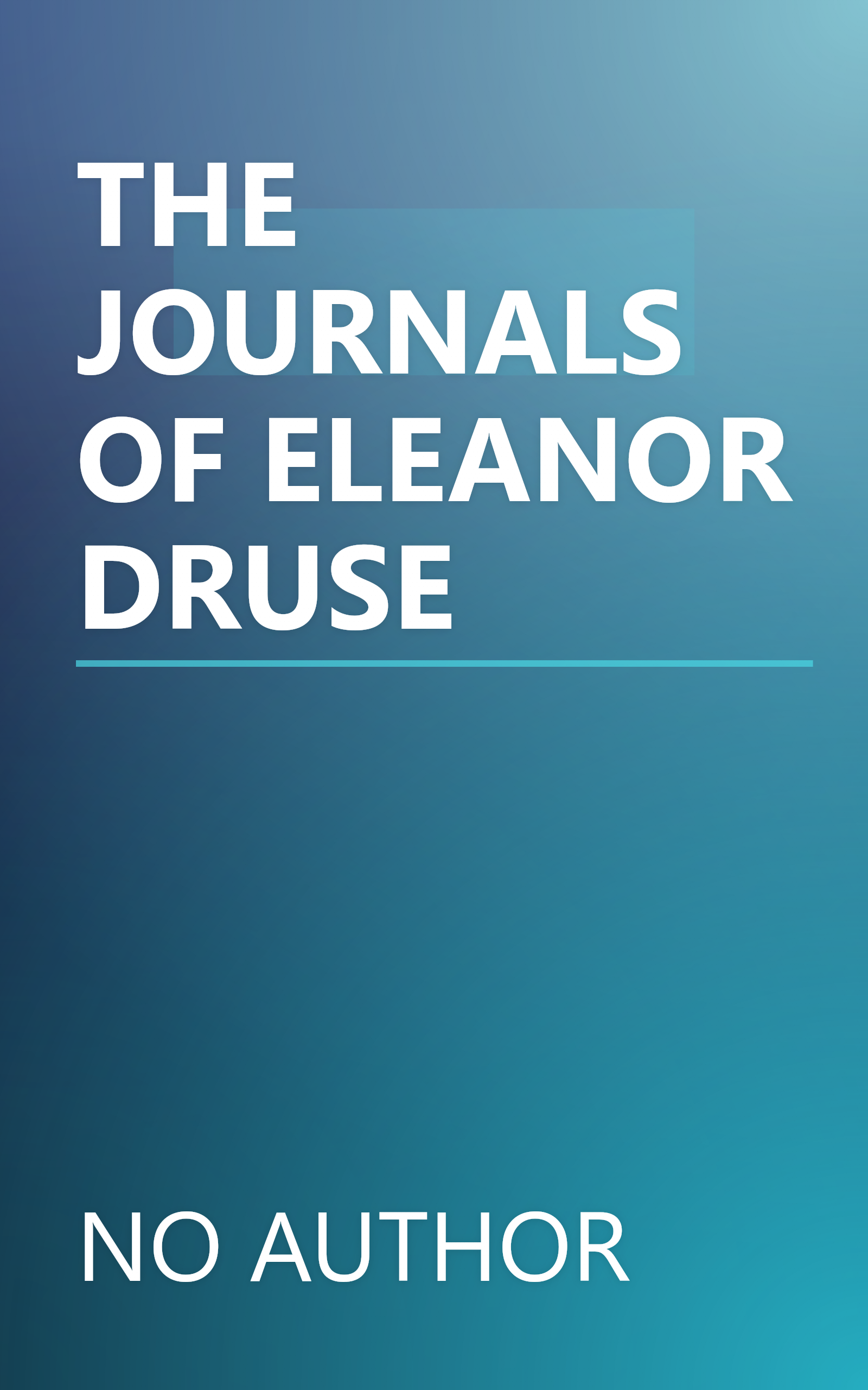THE JOURNALS OF ELEANOR DRUSE book cover