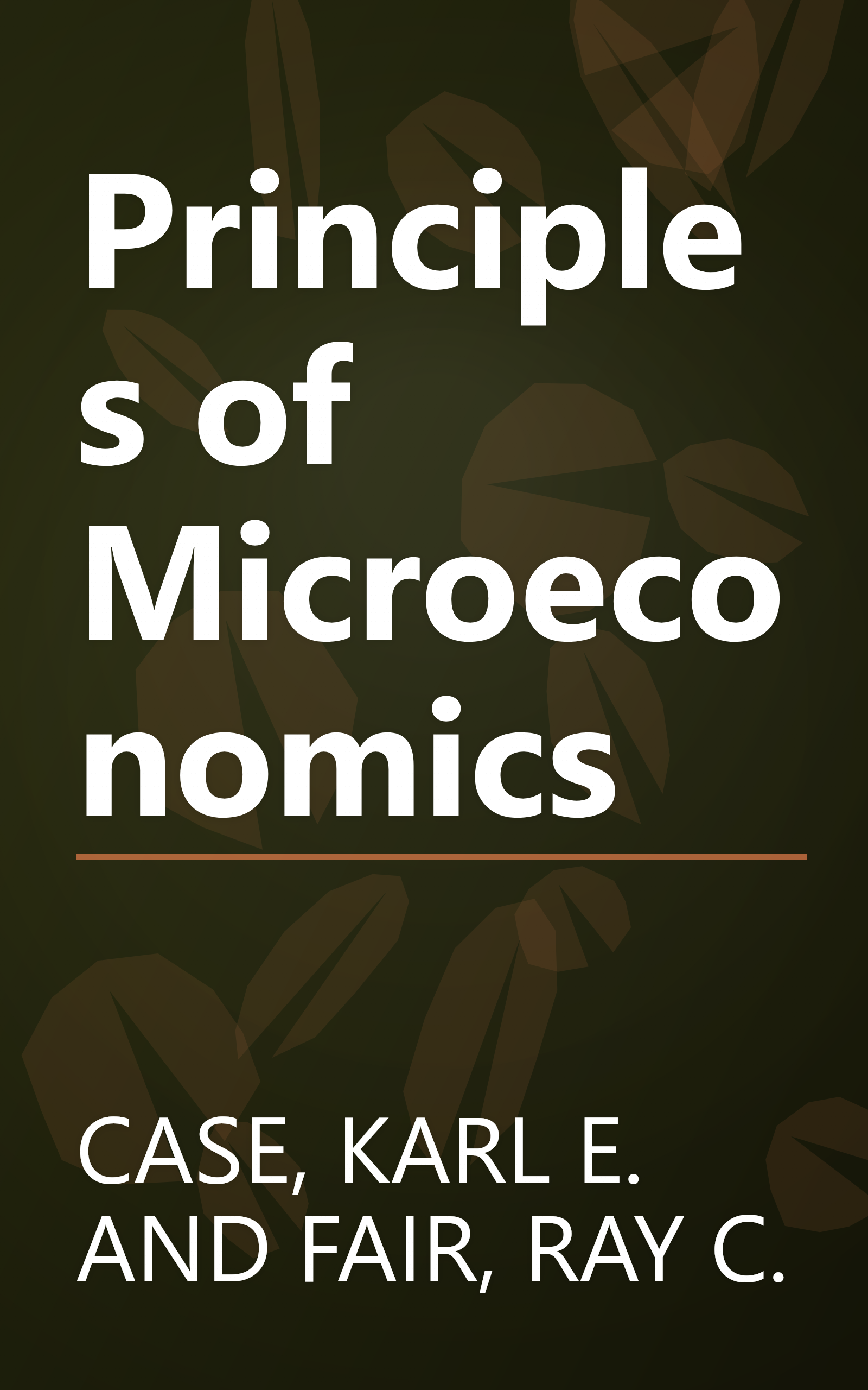 Principles of Microeconomics book cover
