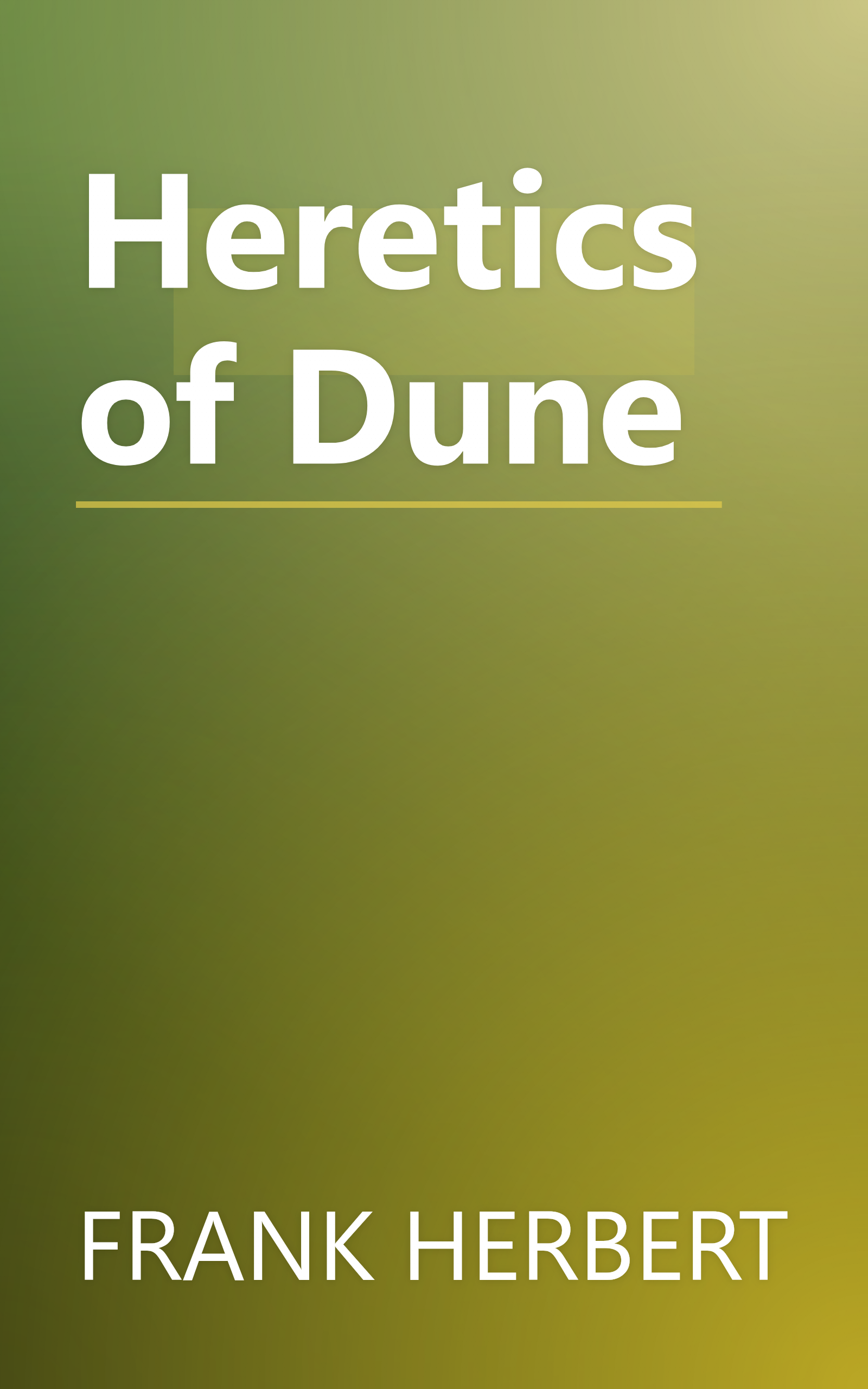 Heretics of Dune book cover