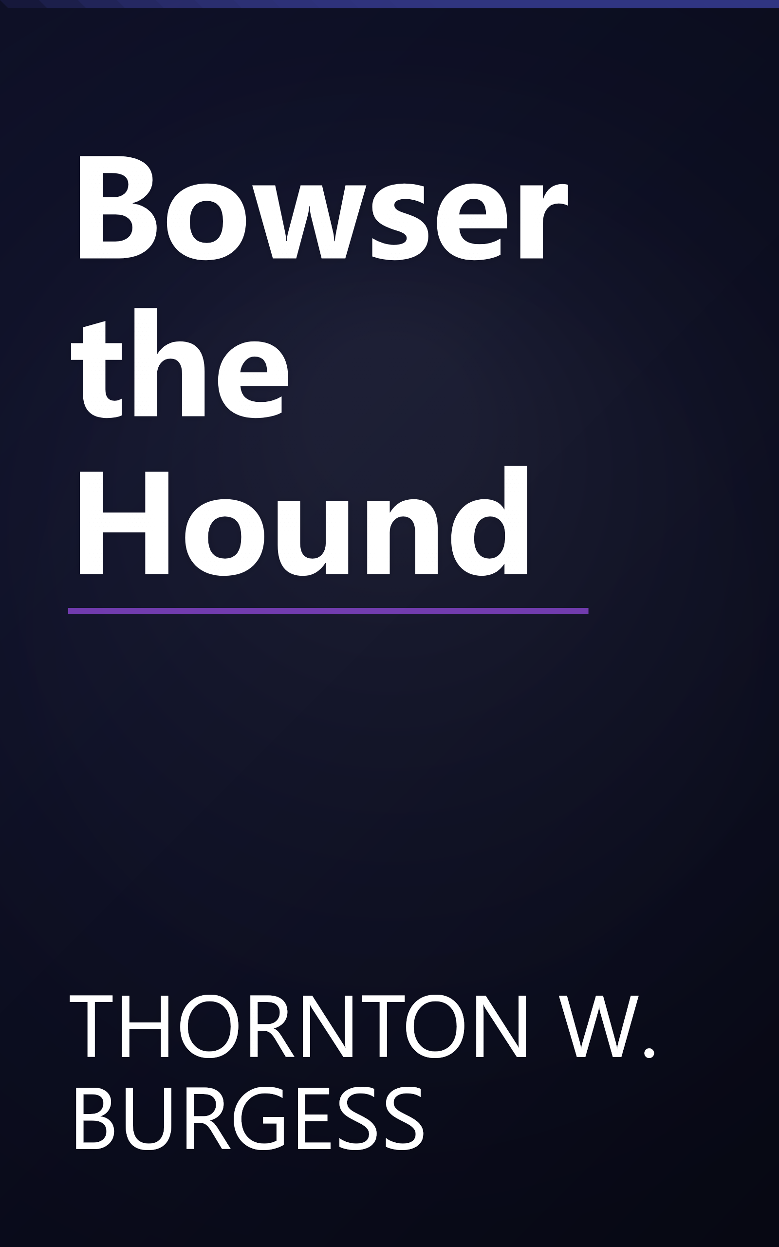 Bowser the Hound book cover