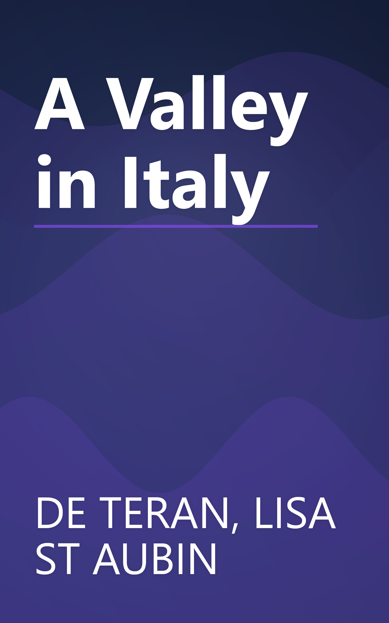 A Valley in Italy book cover
