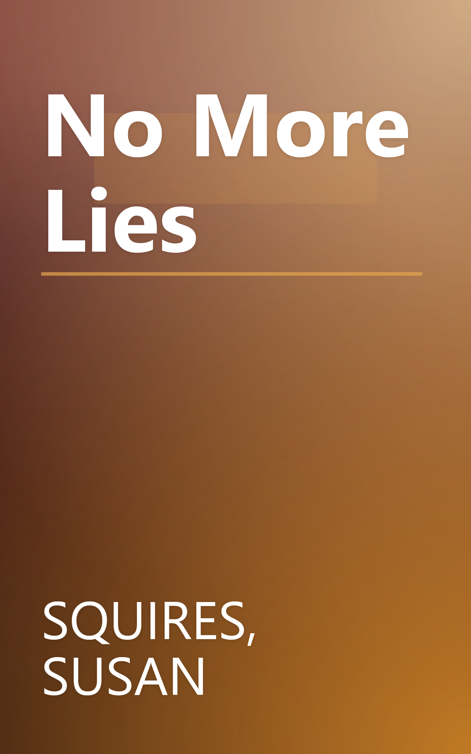 No More Lies book cover