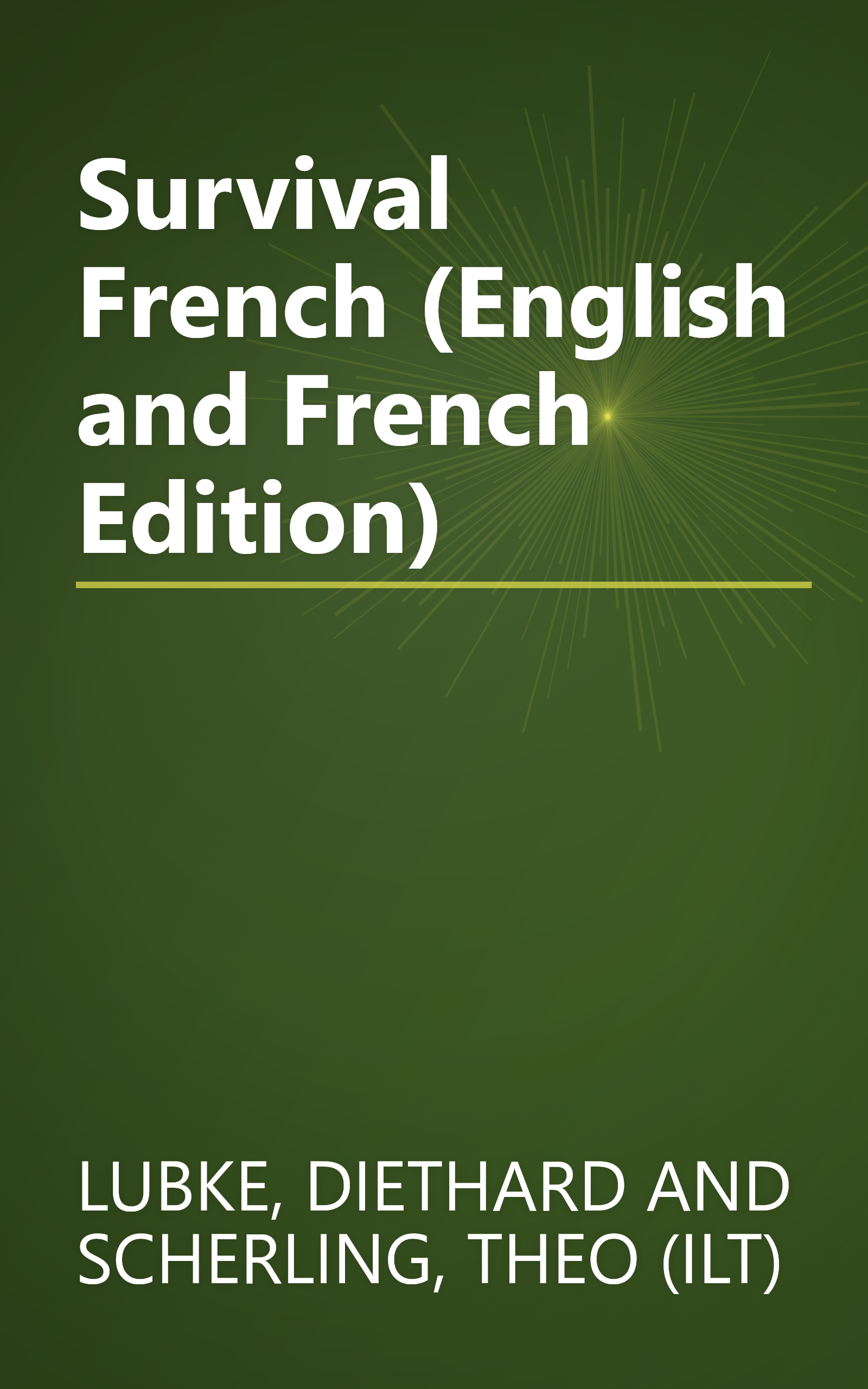 Survival French (English and French Edition) book cover