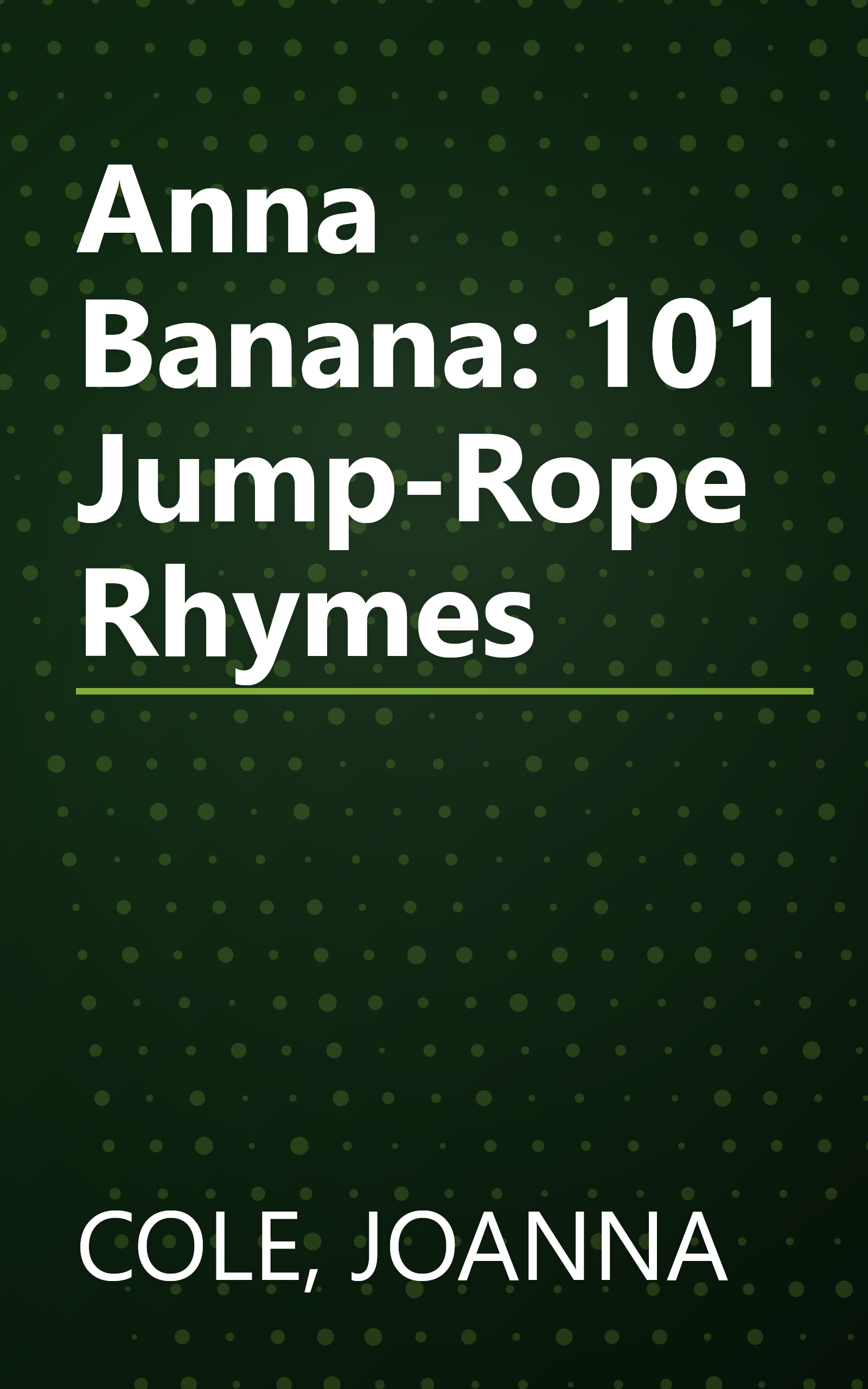 Anna Banana: 101 Jump-Rope Rhymes book cover