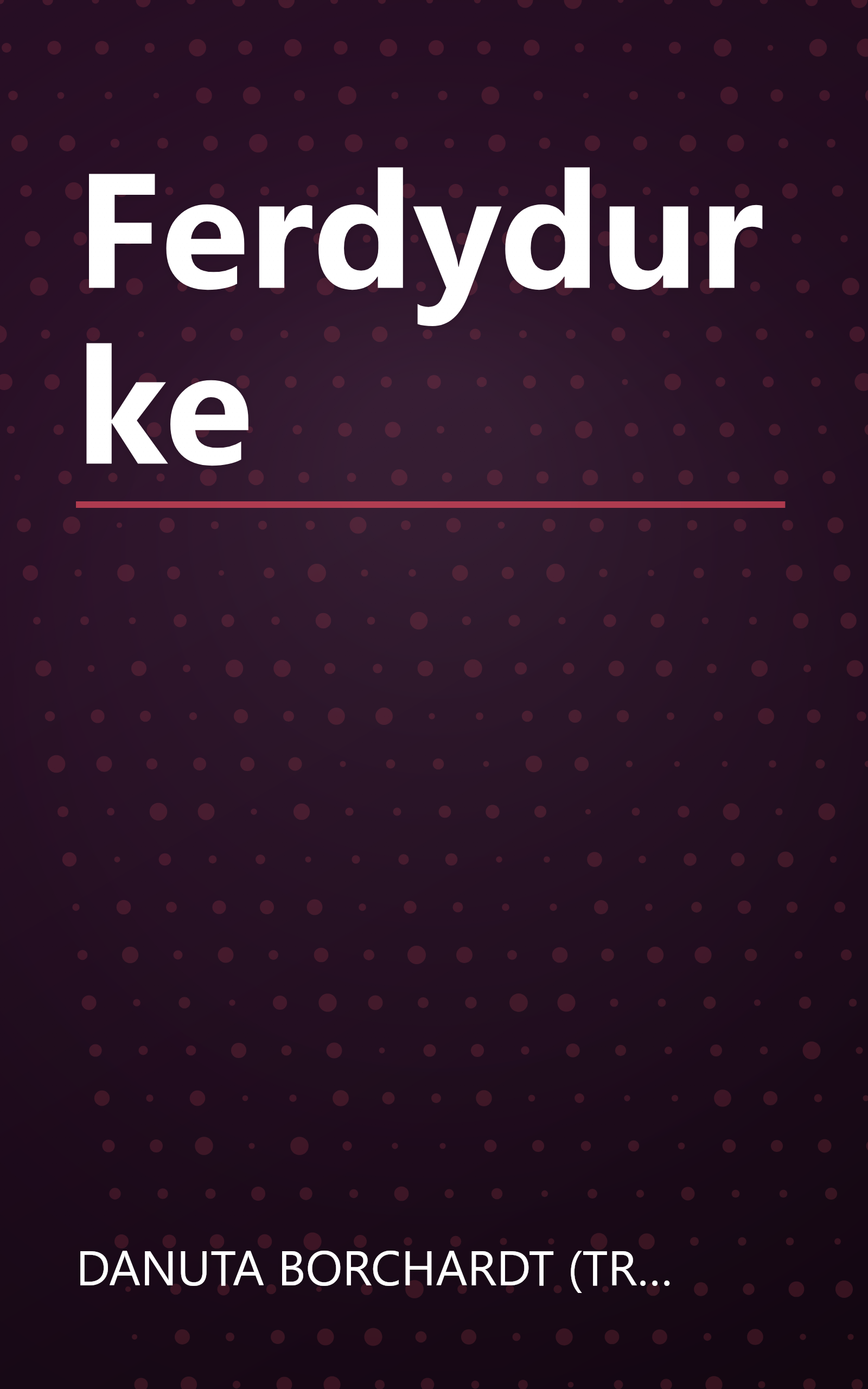 Ferdydurke book cover