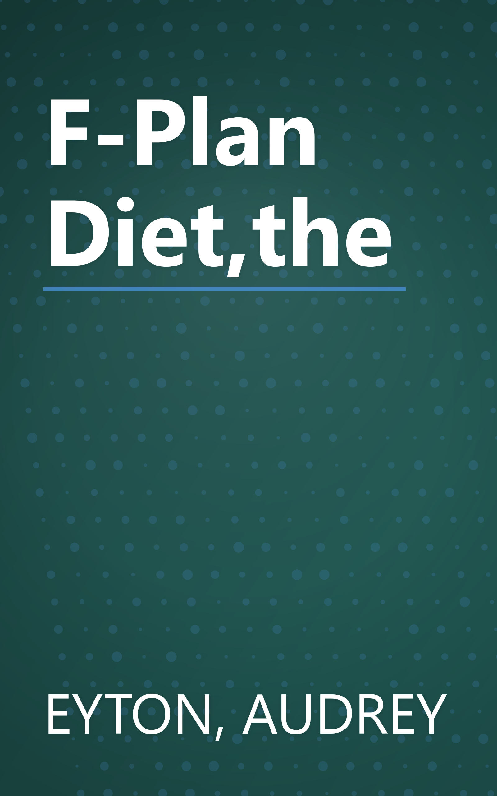 F-Plan Diet,the book cover