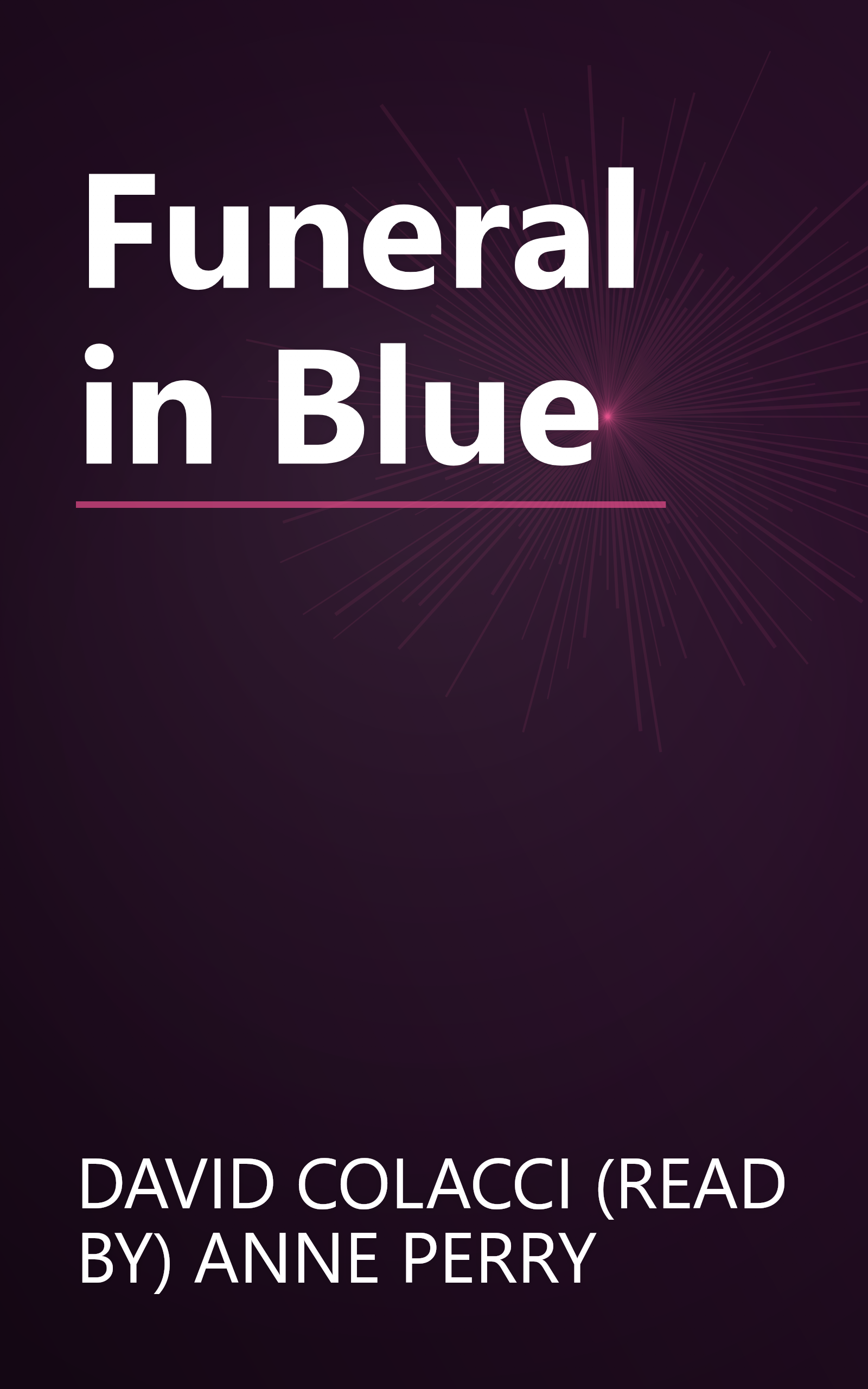 Funeral in Blue book cover