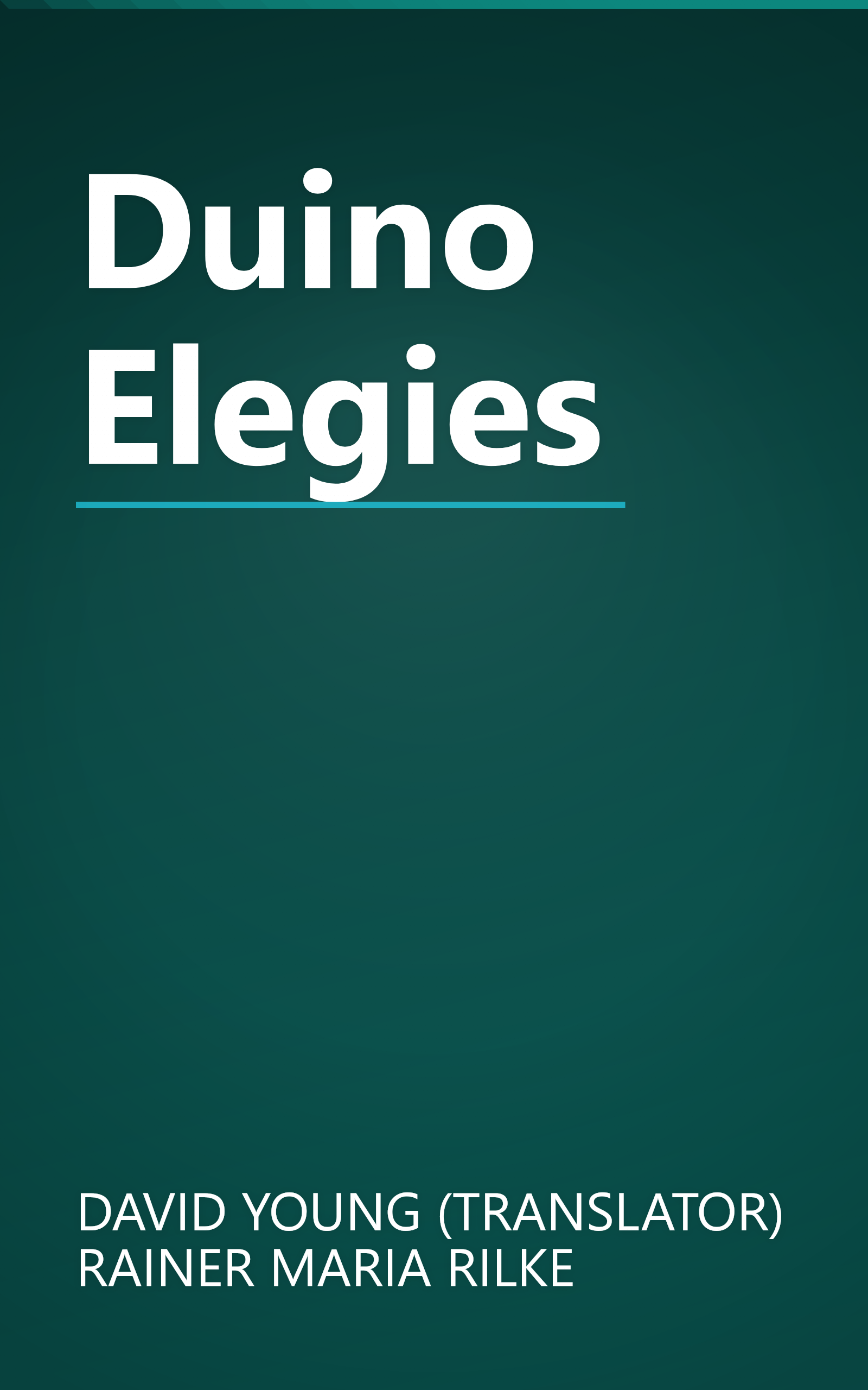 Duino Elegies book cover