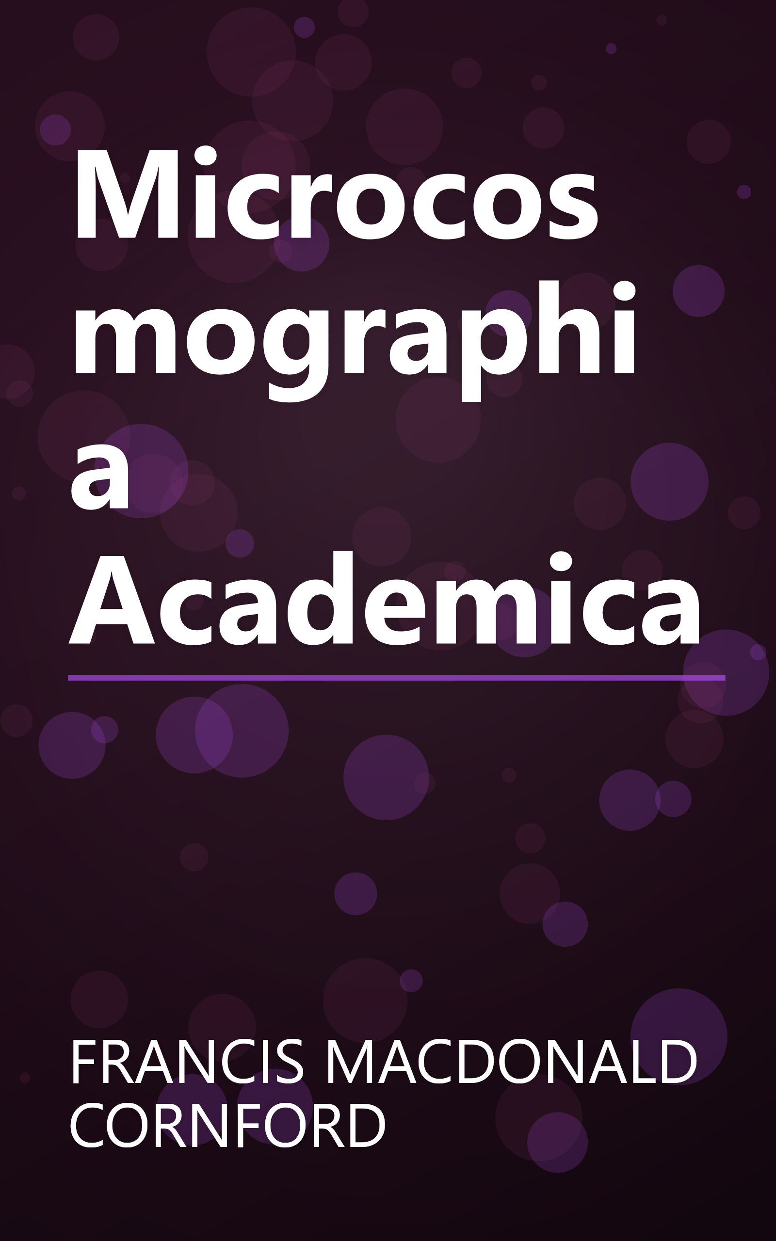 Microcosmographia Academica book cover