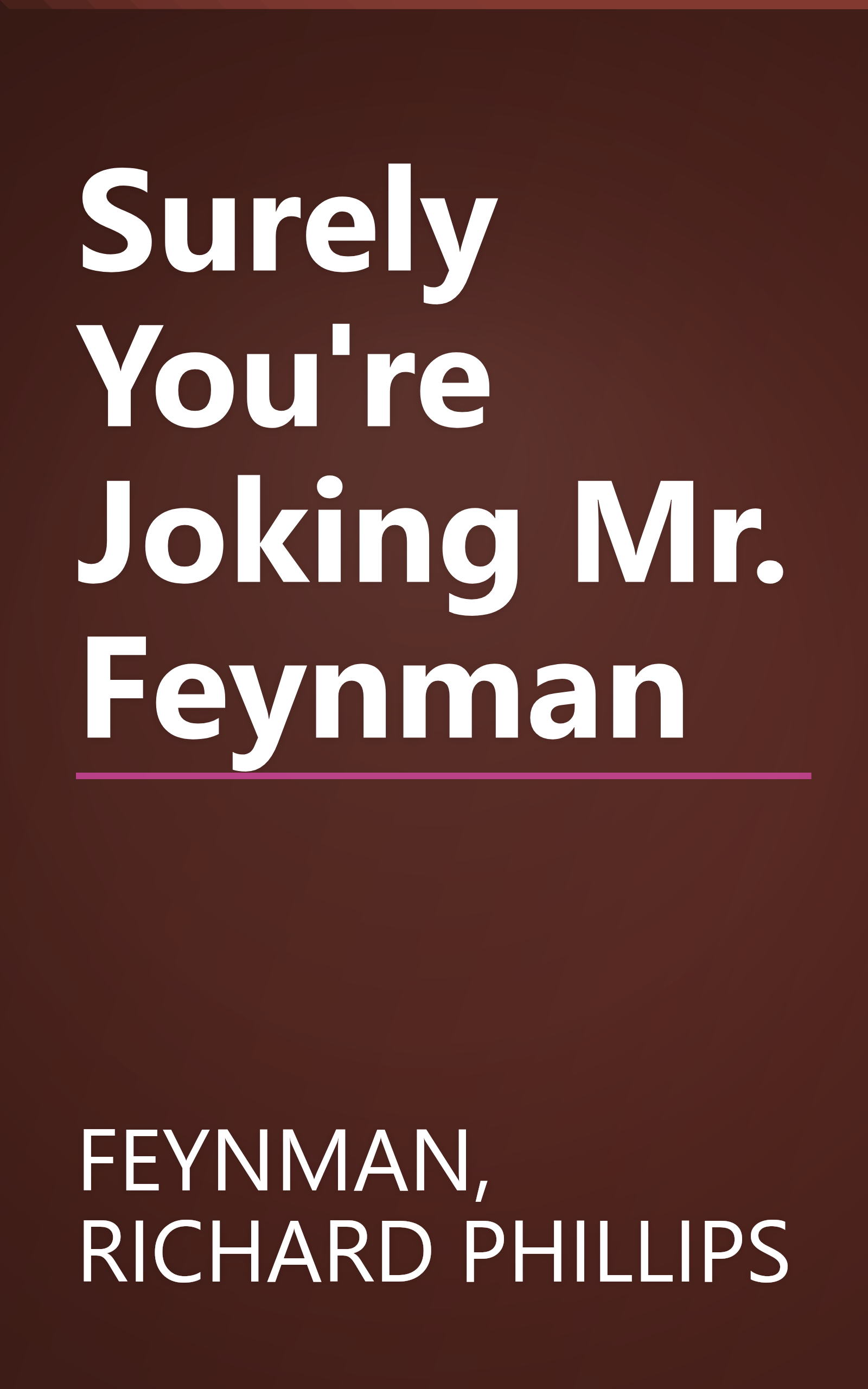 Surely You're Joking Mr. Feynman book cover