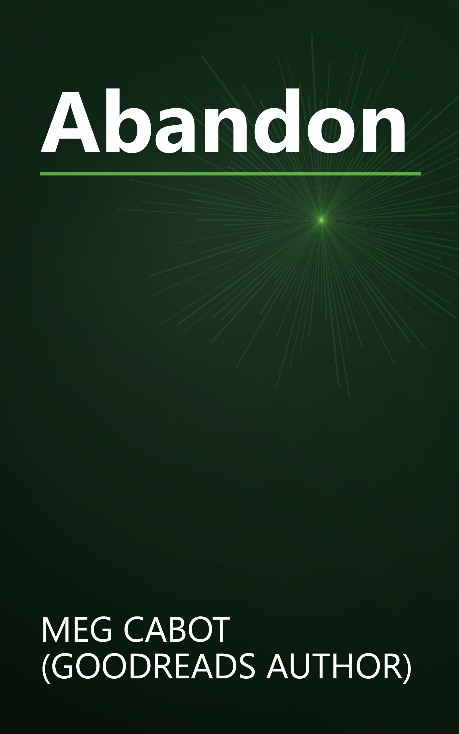 Abandon book cover