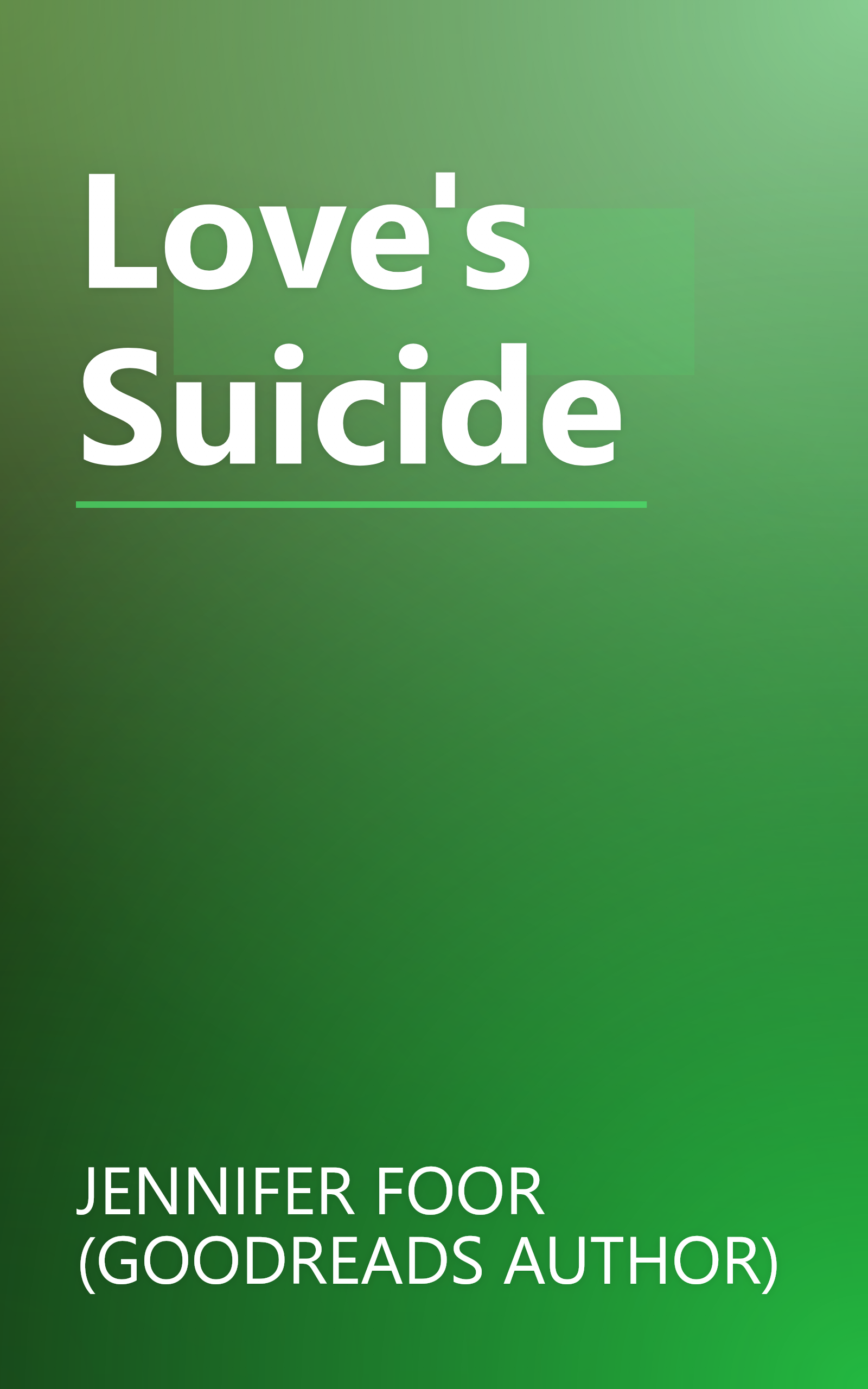 Love's Suicide book cover