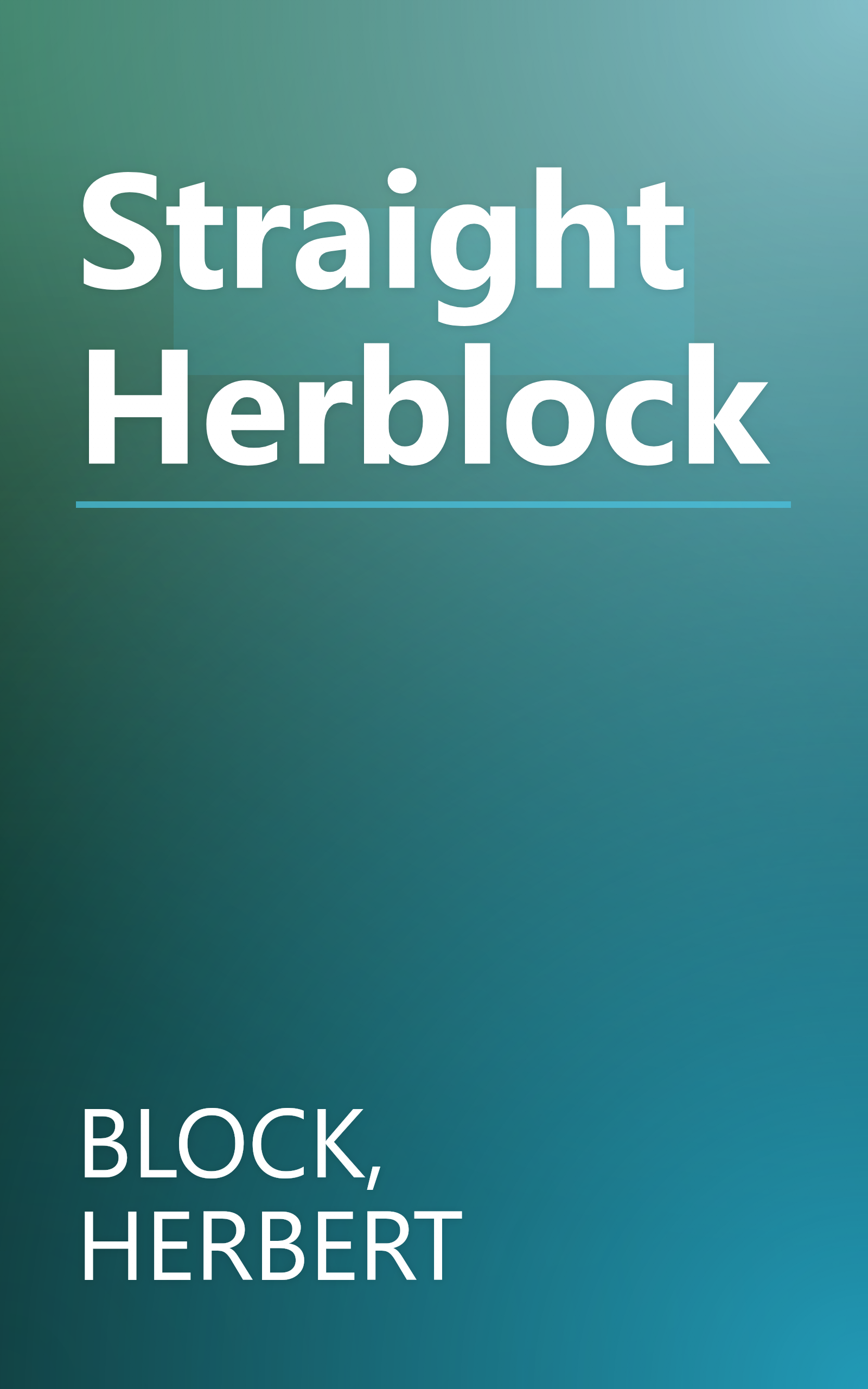 Straight Herblock book cover