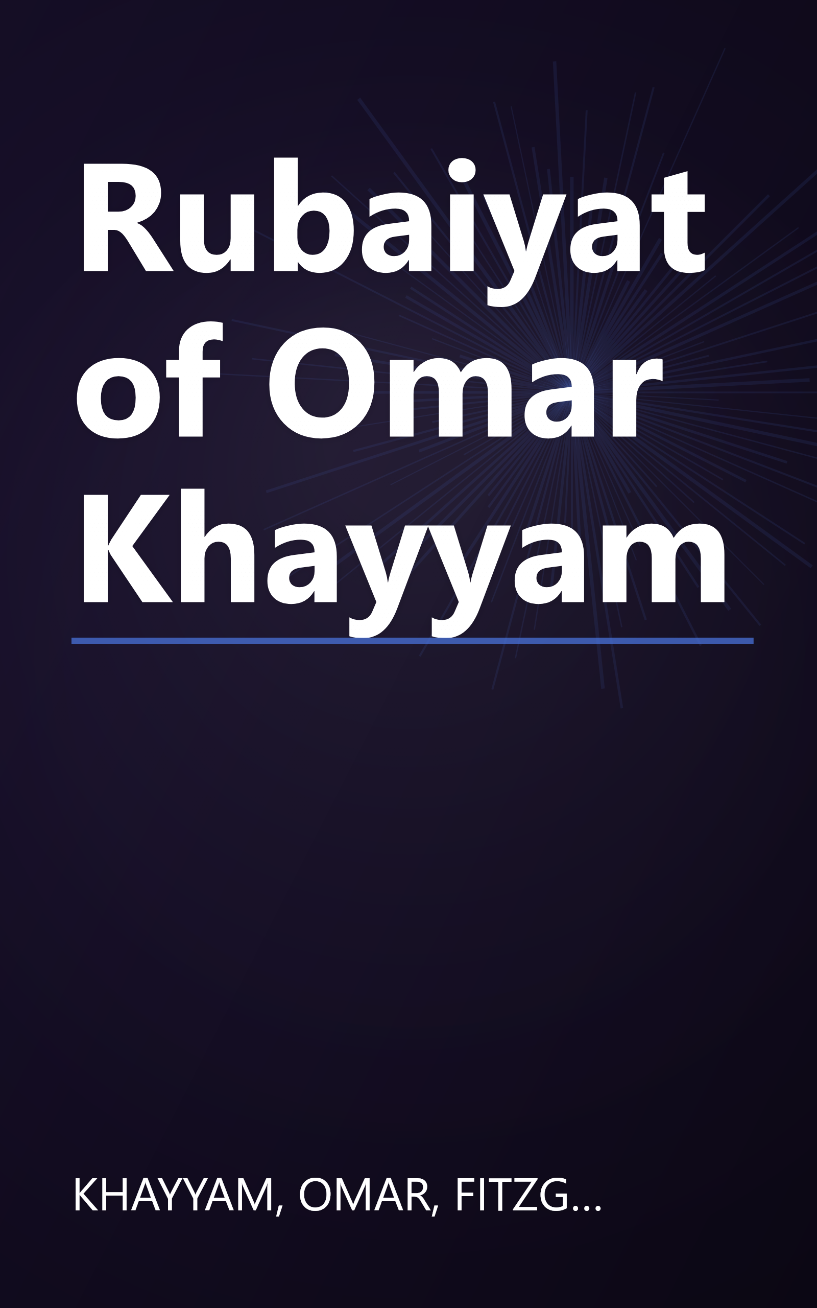 Rubaiyat of Omar Khayyam book cover