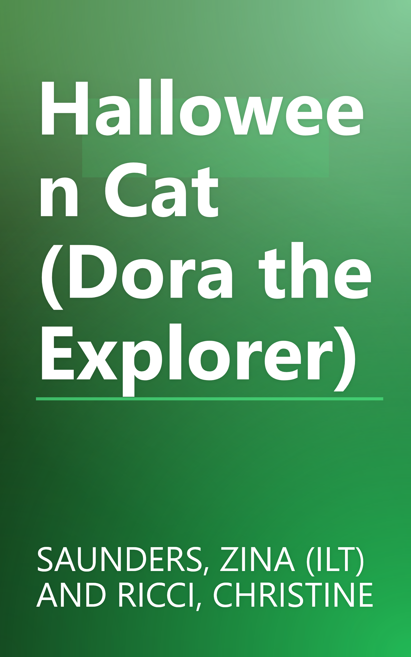Halloween Cat (Dora the Explorer) book cover