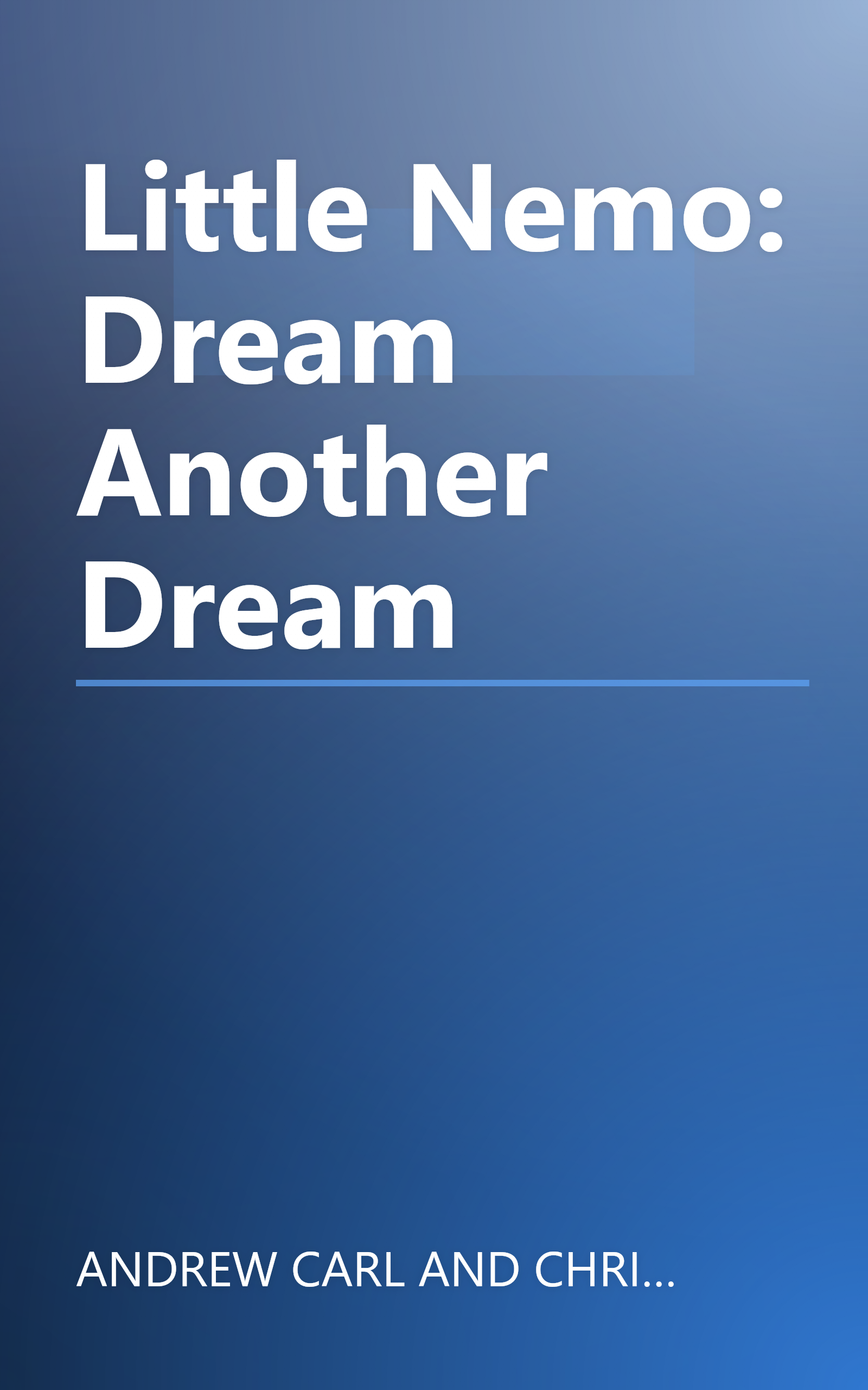 Little Nemo: Dream Another Dream book cover