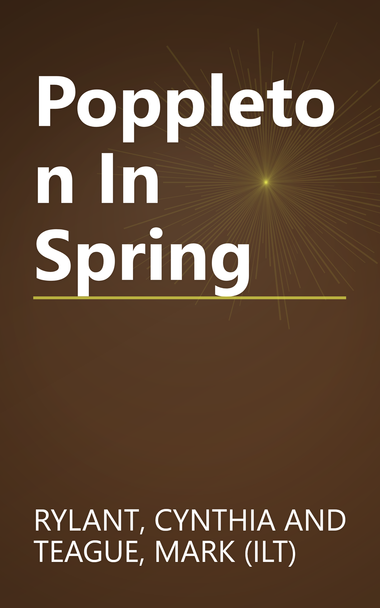 Poppleton In Spring book cover