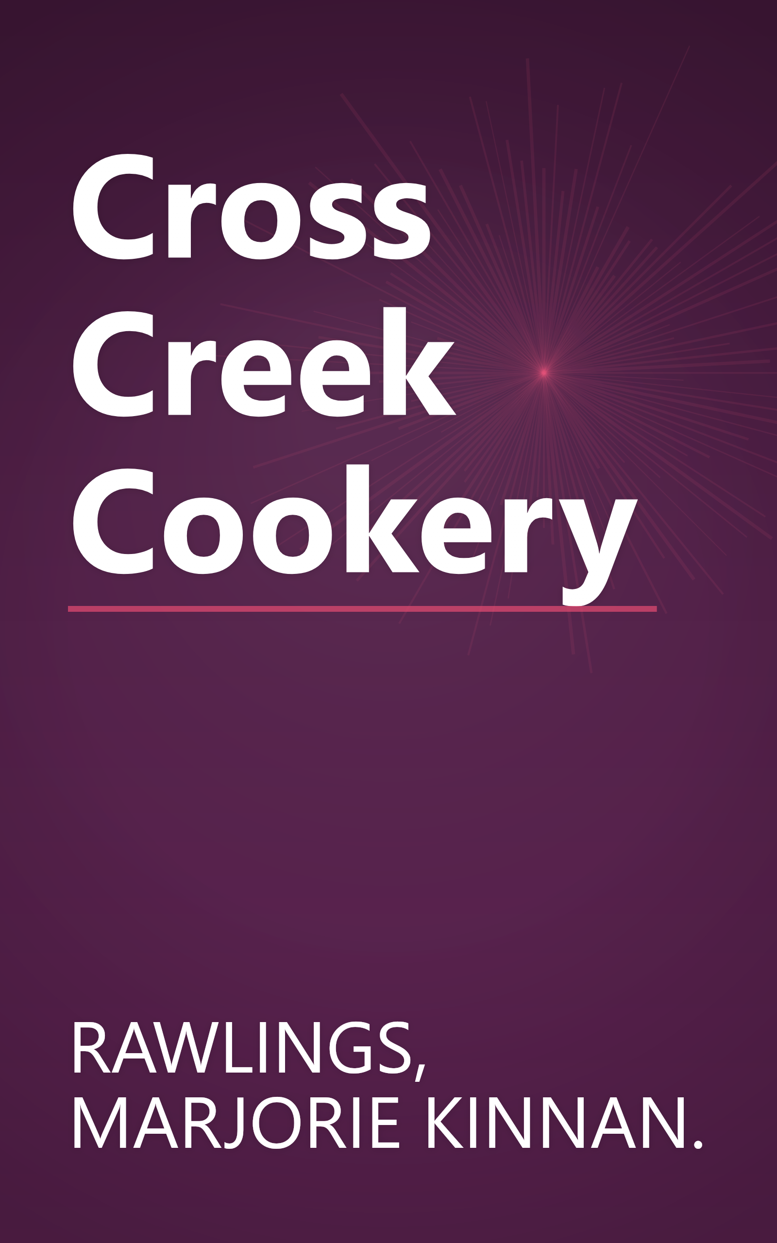 Cross Creek Cookery book cover
