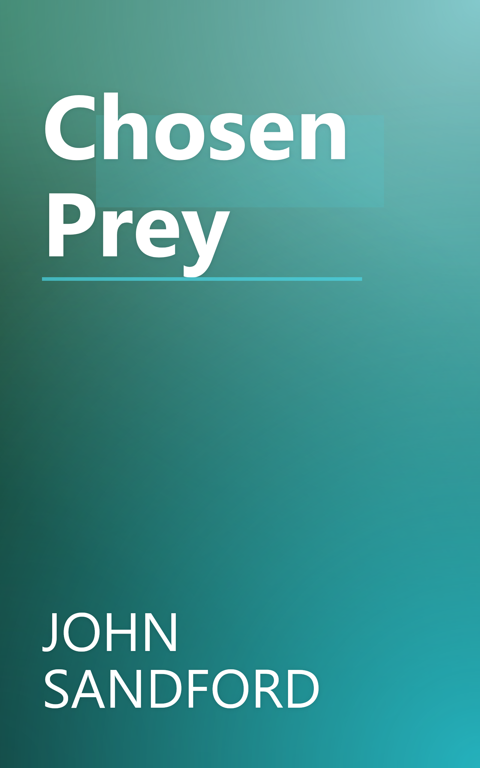 Chosen Prey book cover