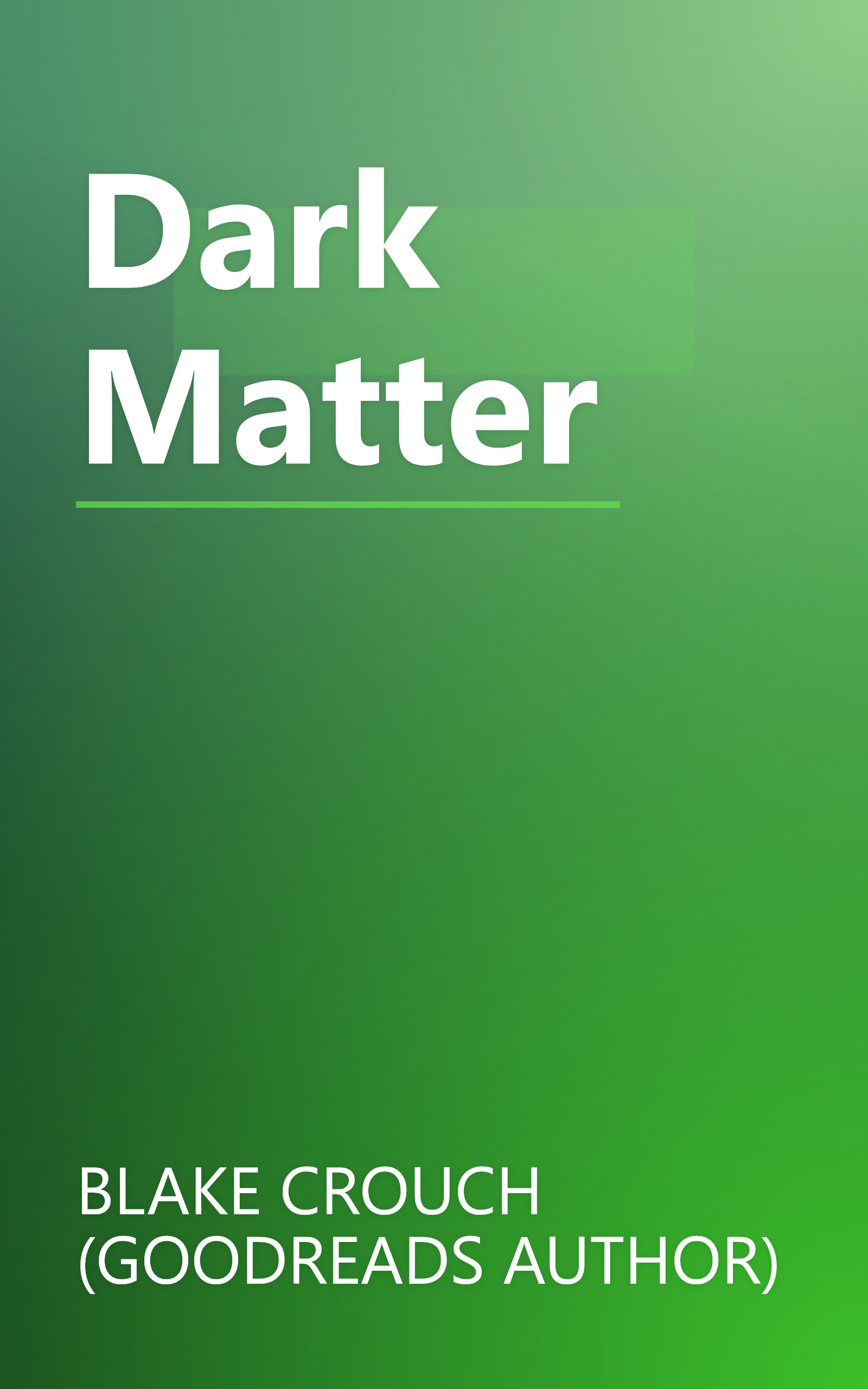 Dark Matter book cover