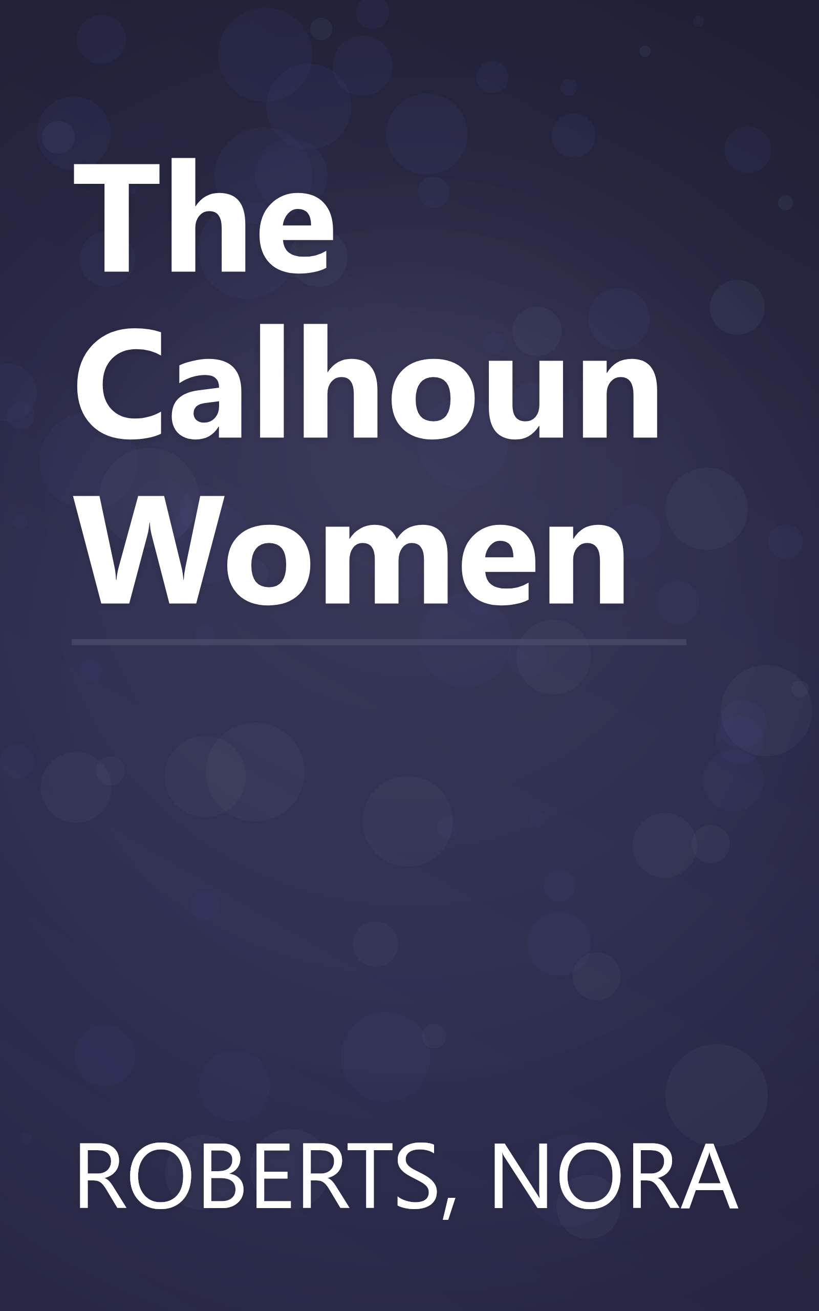 The Calhoun Women book cover