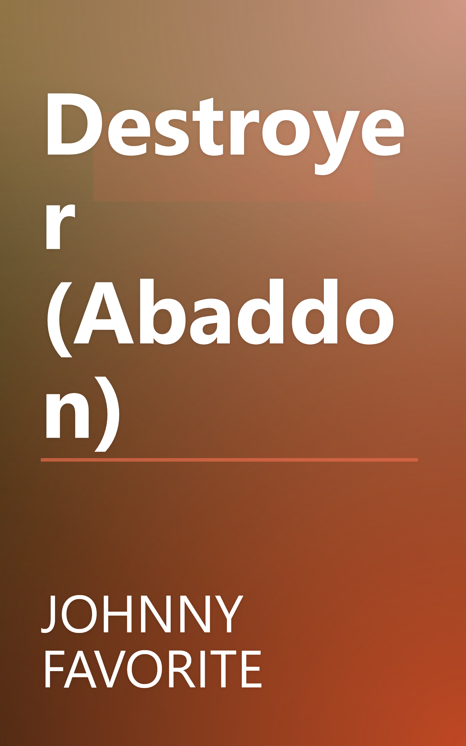 Destroyer (Abaddon) book cover