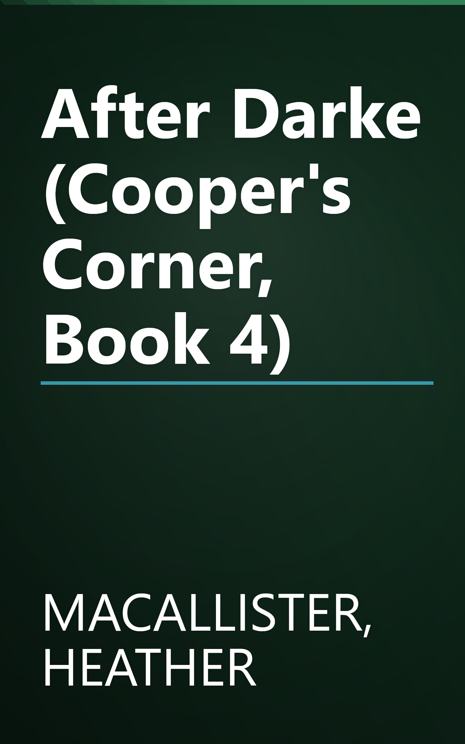 After Darke (Cooper's Corner, Book 4) book cover