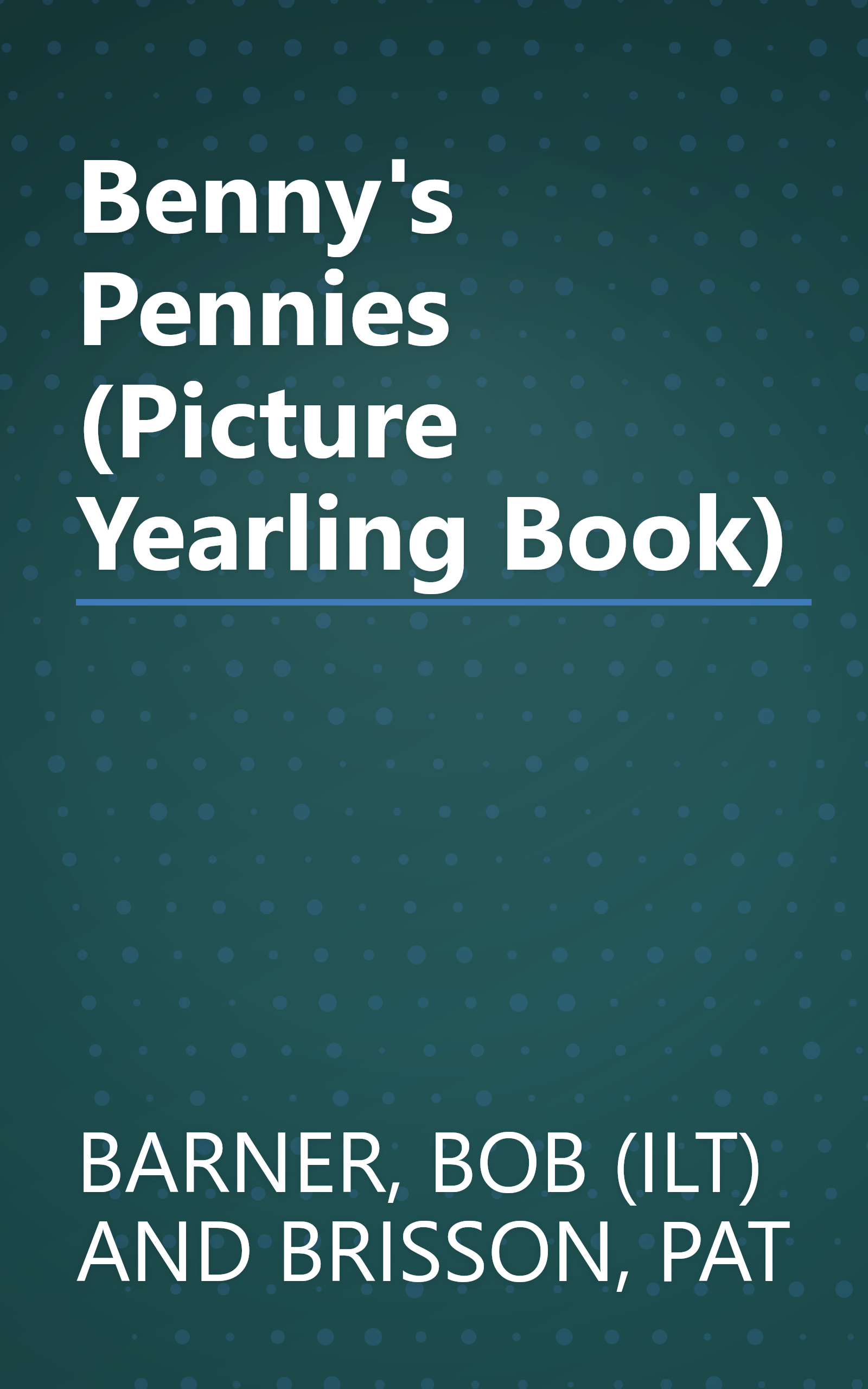 Benny's Pennies (Picture Yearling Book) book cover
