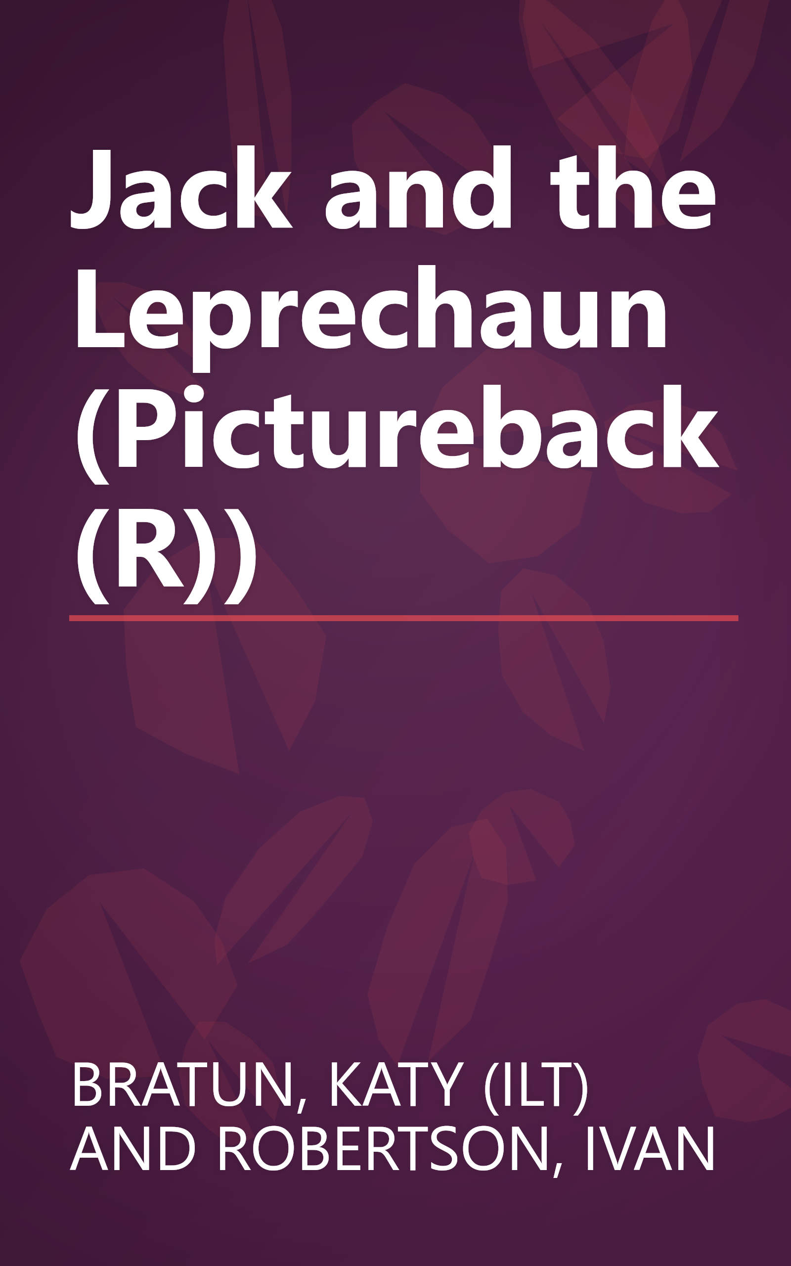 Jack and the Leprechaun (Pictureback(R)) book cover