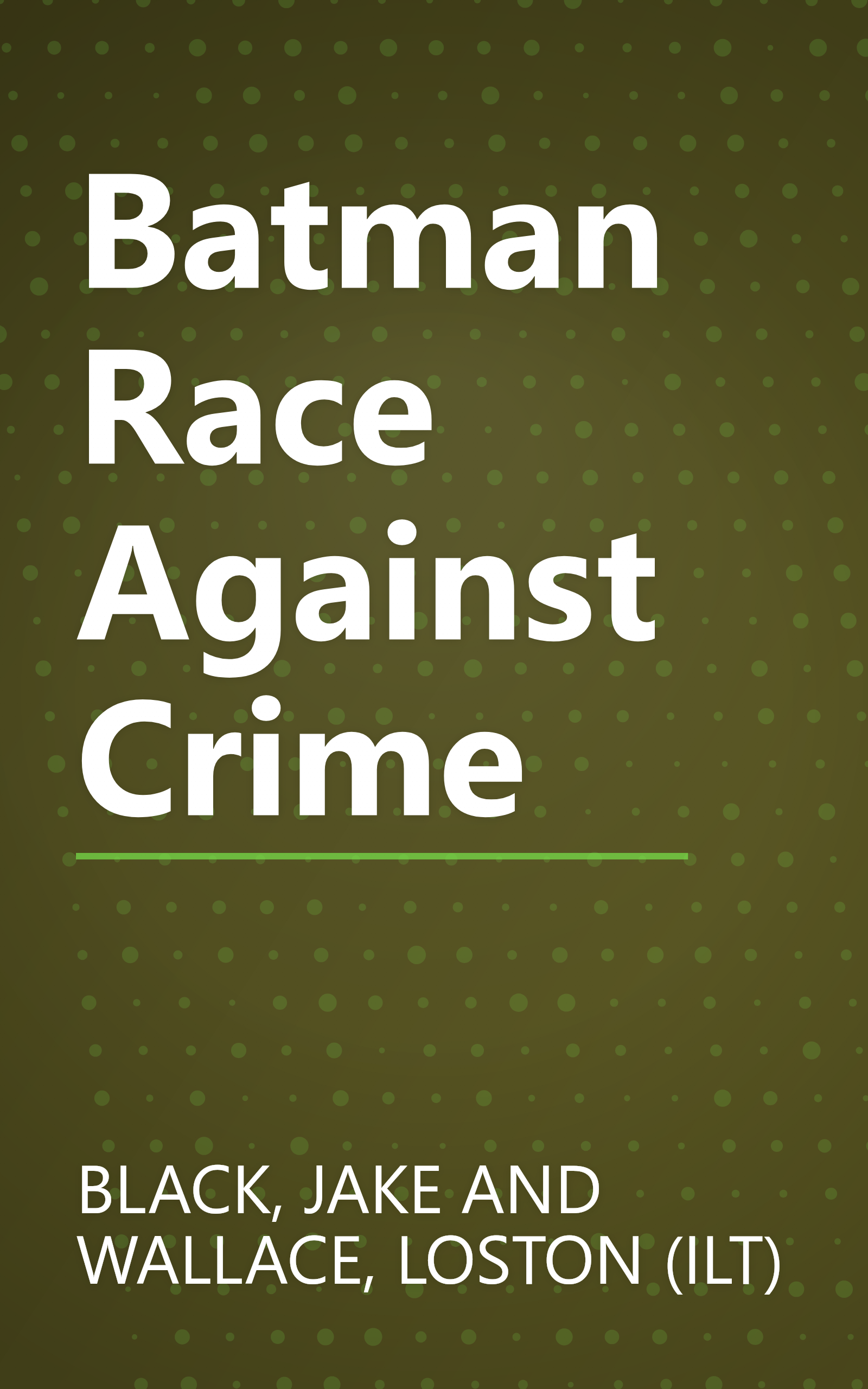 Batman Race Against Crime book cover