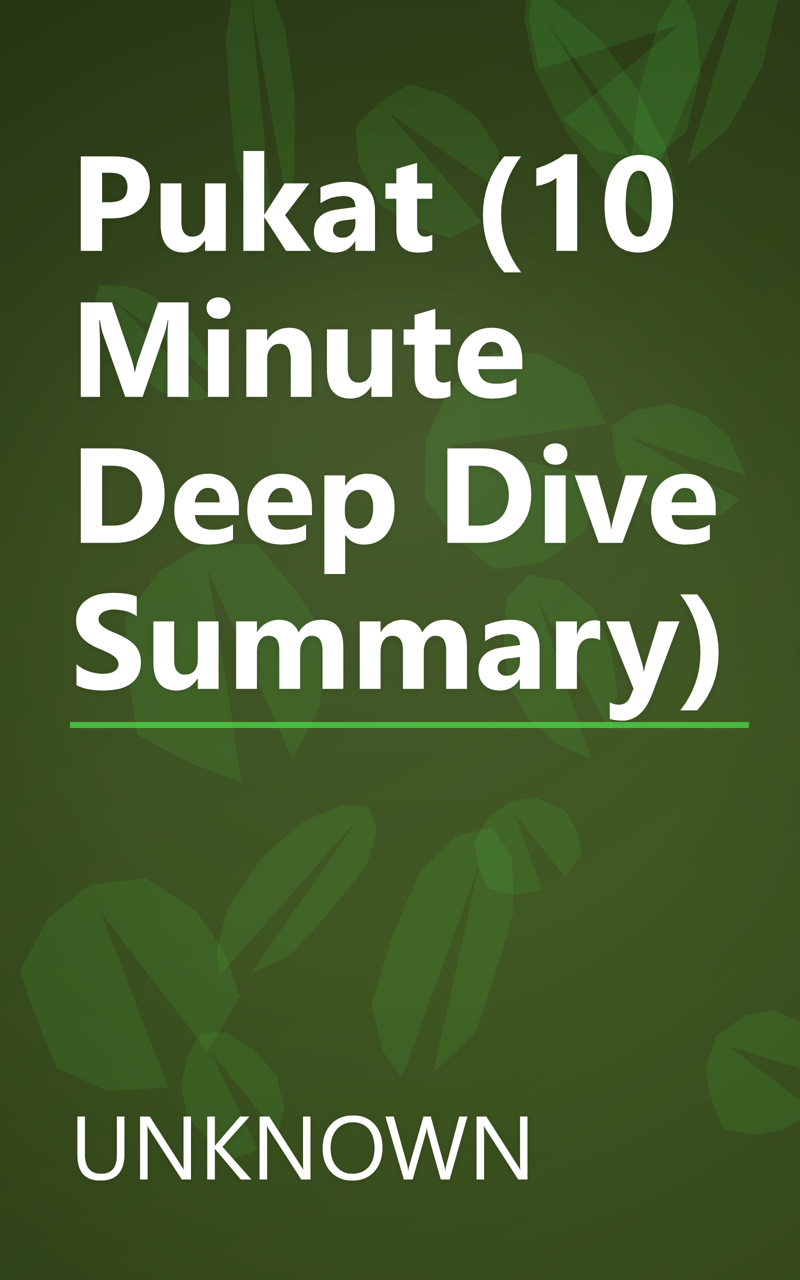 Pukat (10 Minute   Deep Dive Summary) book cover