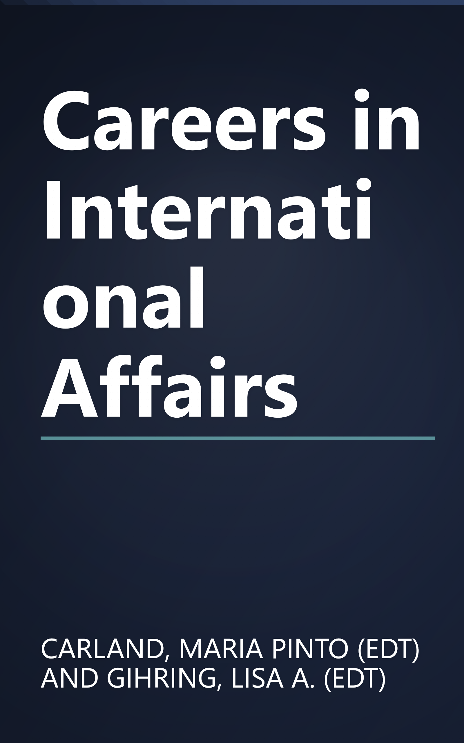 Careers in International Affairs book cover