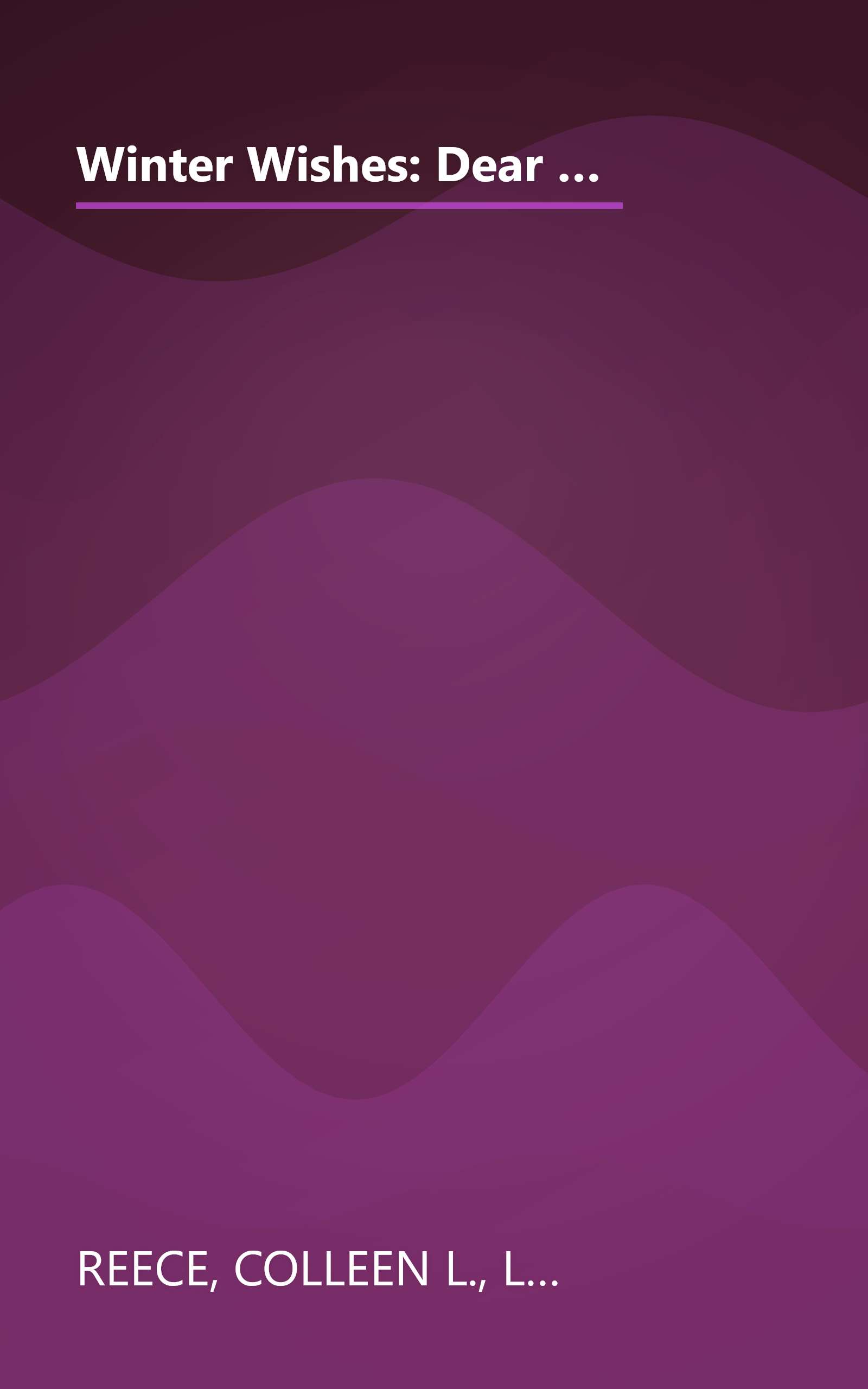 Winter Wishes: Dear Jane/Language of Love/Candlelight of Christmas/Love Renewed (Inspirational Romance Collection) book cover