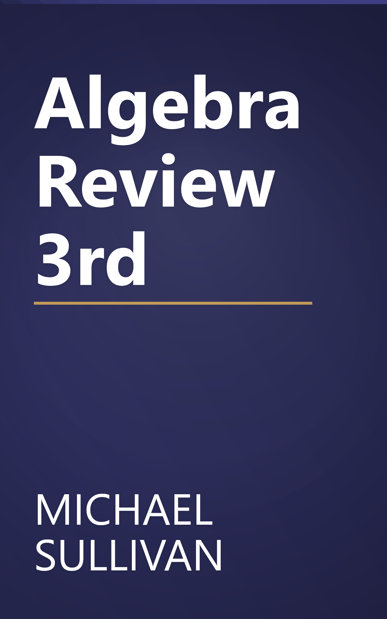 Algebra Review 3rd book cover