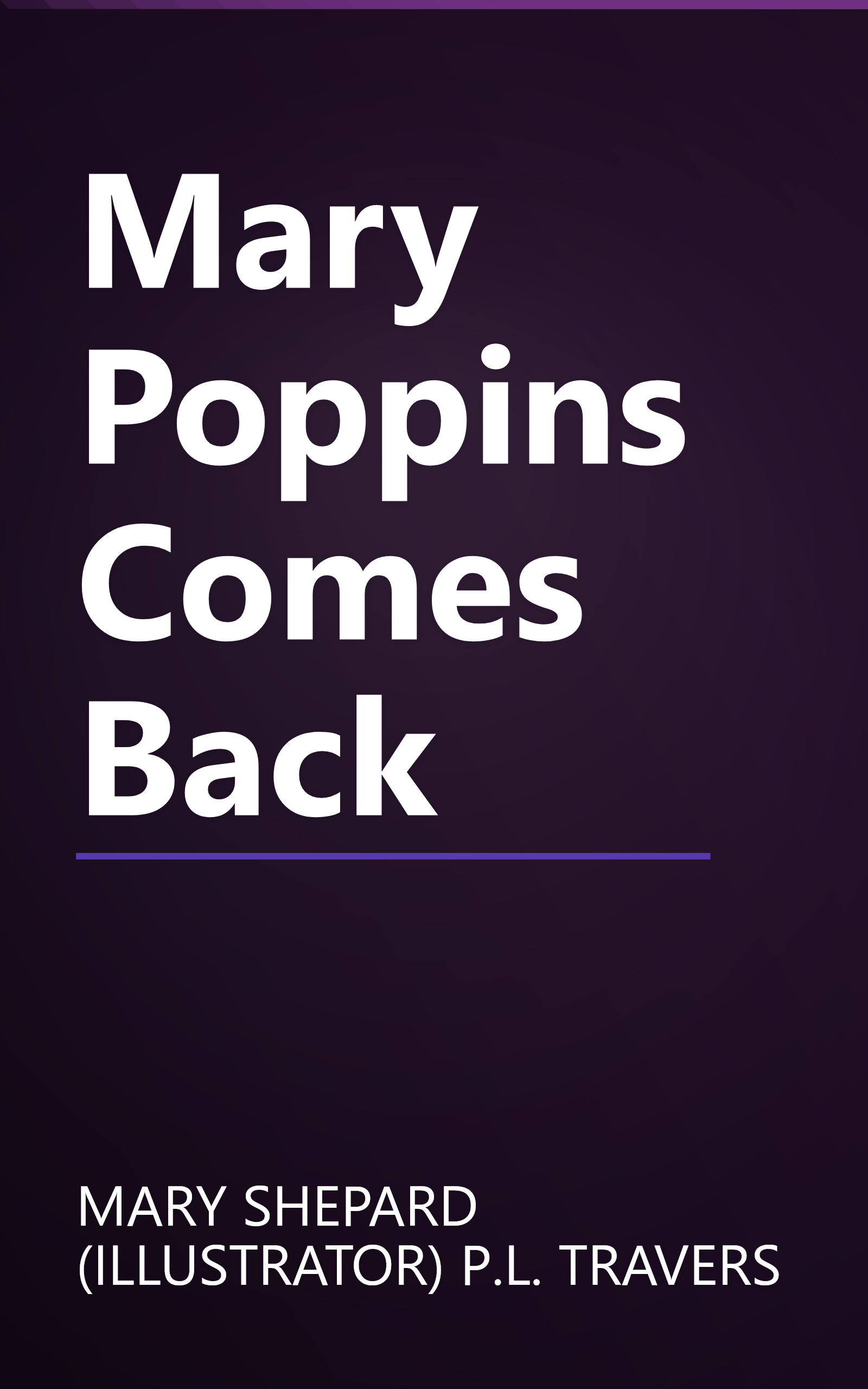 Mary Poppins Comes Back book cover