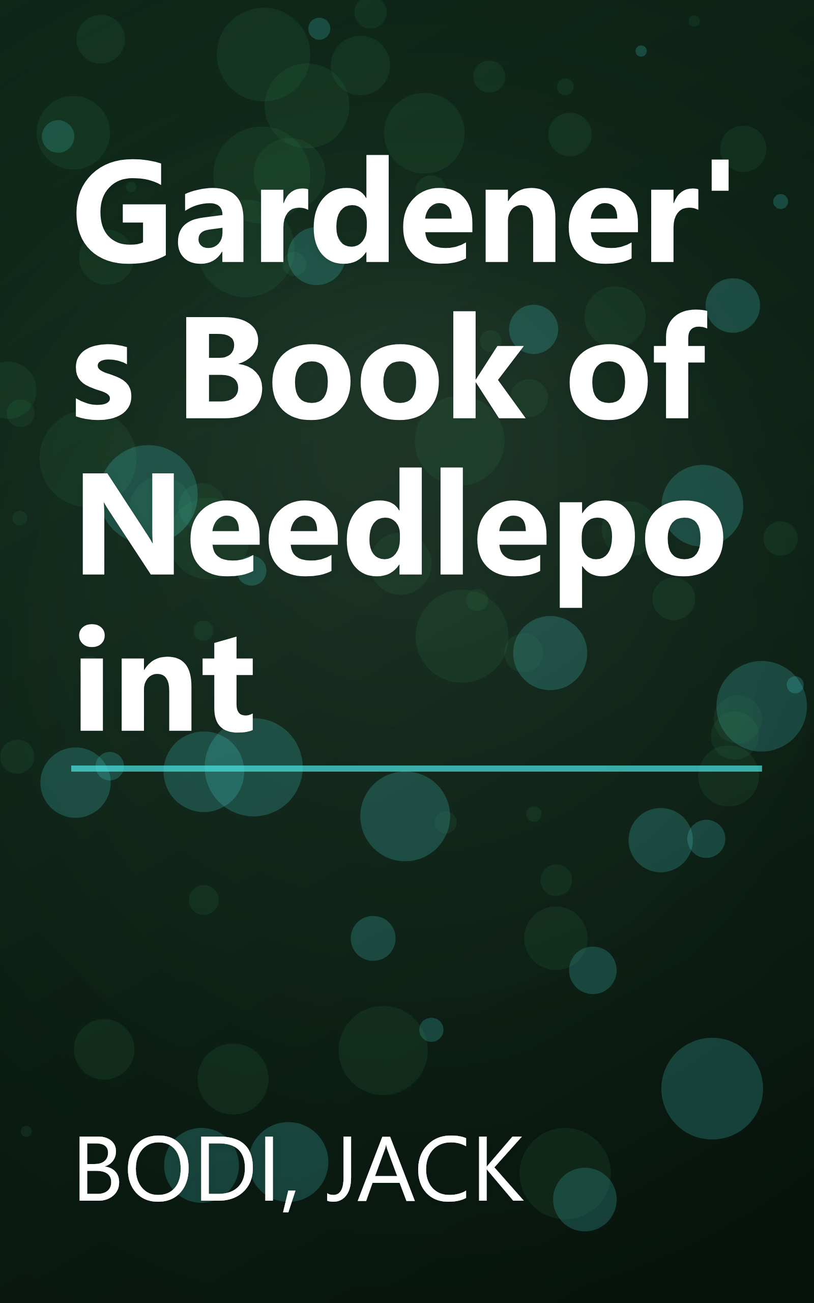 Gardener's Book of Needlepoint book cover