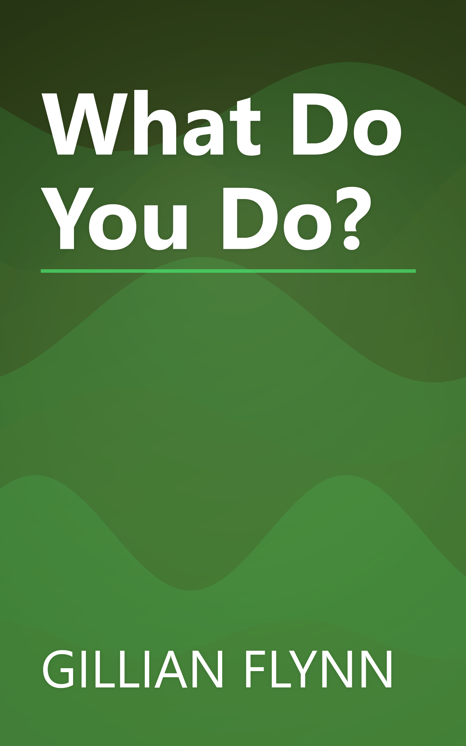 What Do You Do? book cover