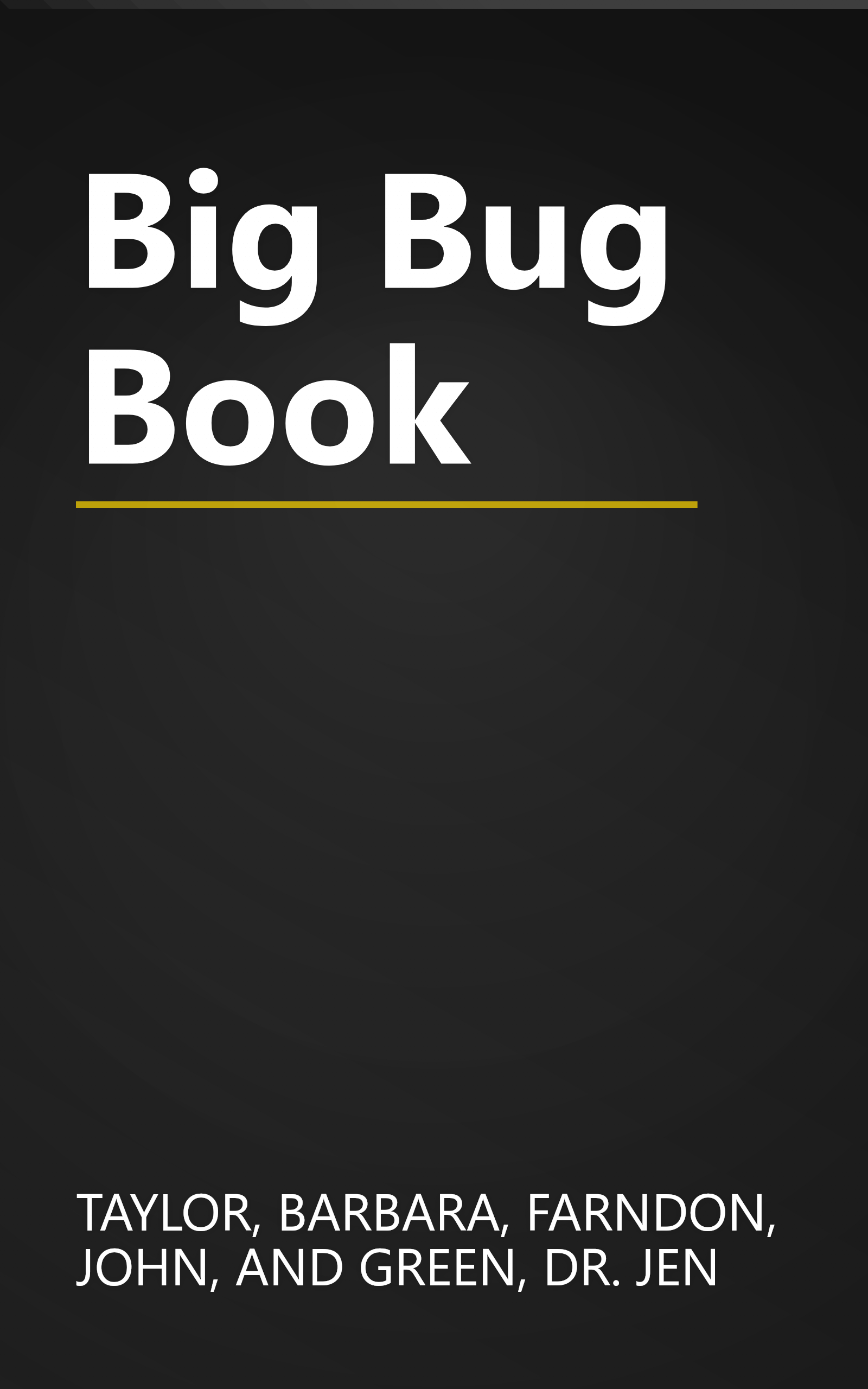 Big Bug Book book cover