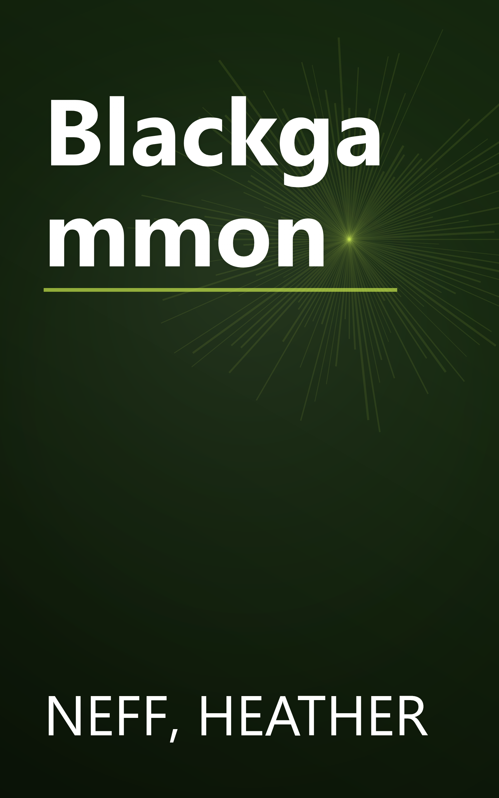 Blackgammon book cover