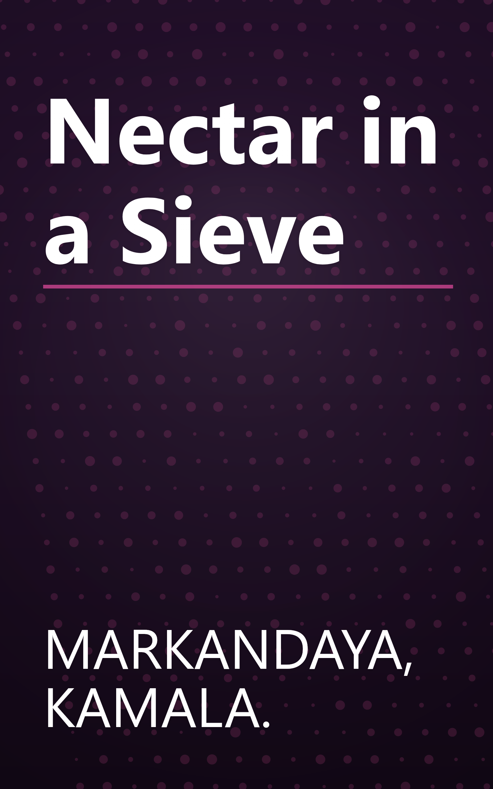 Nectar in a Sieve book cover