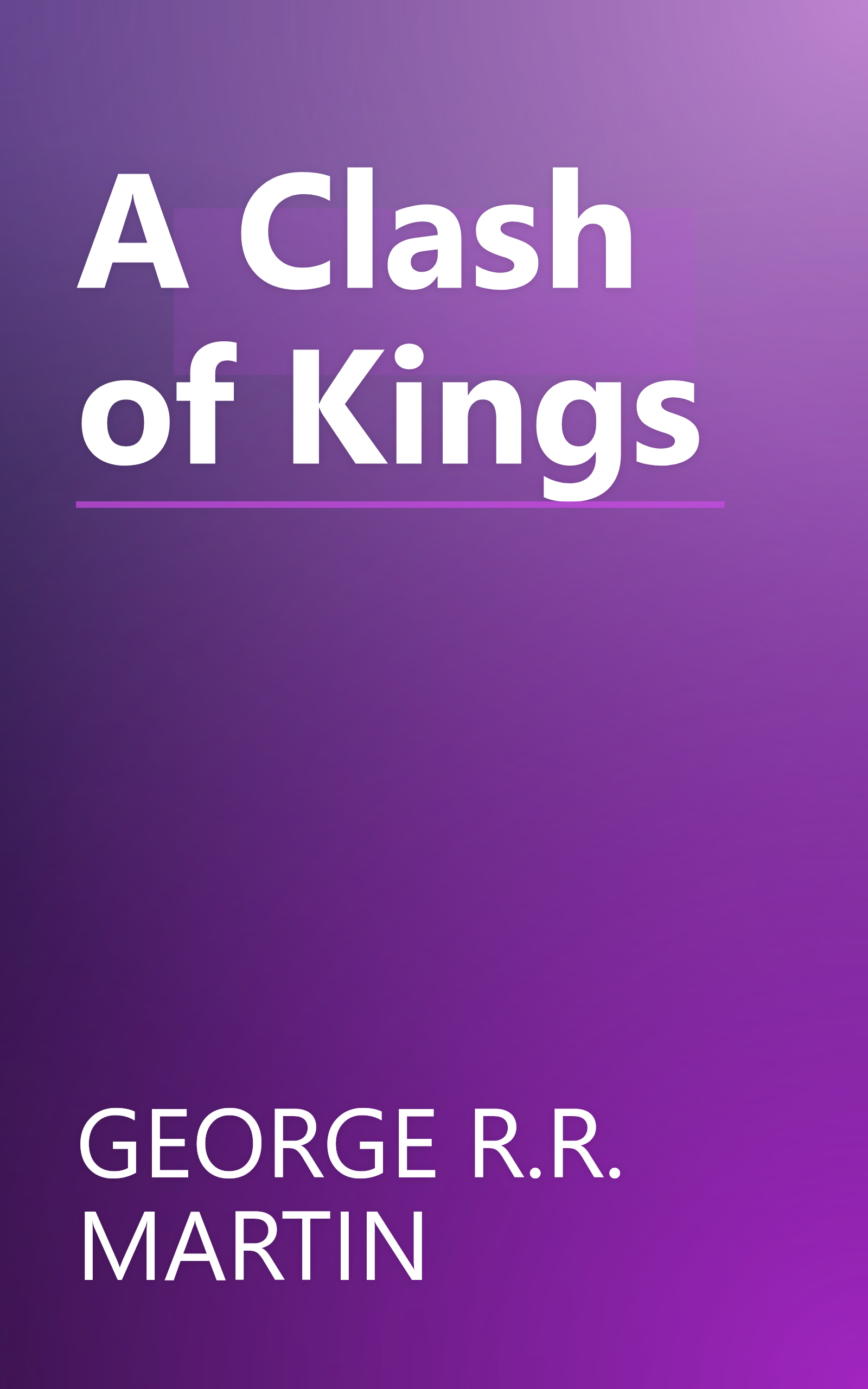 A Clash of Kings book cover
