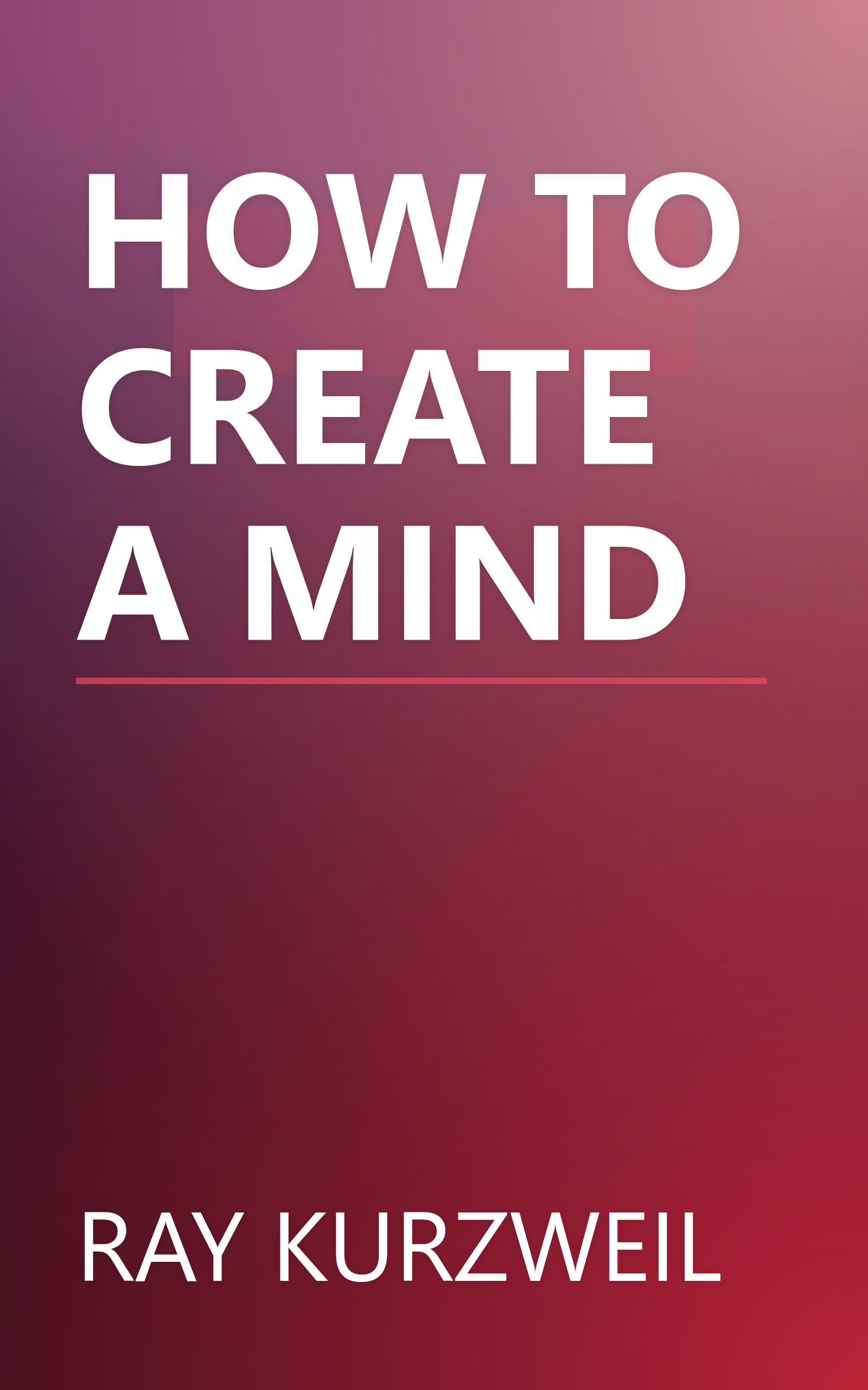 HOW TO CREATE A MIND book cover