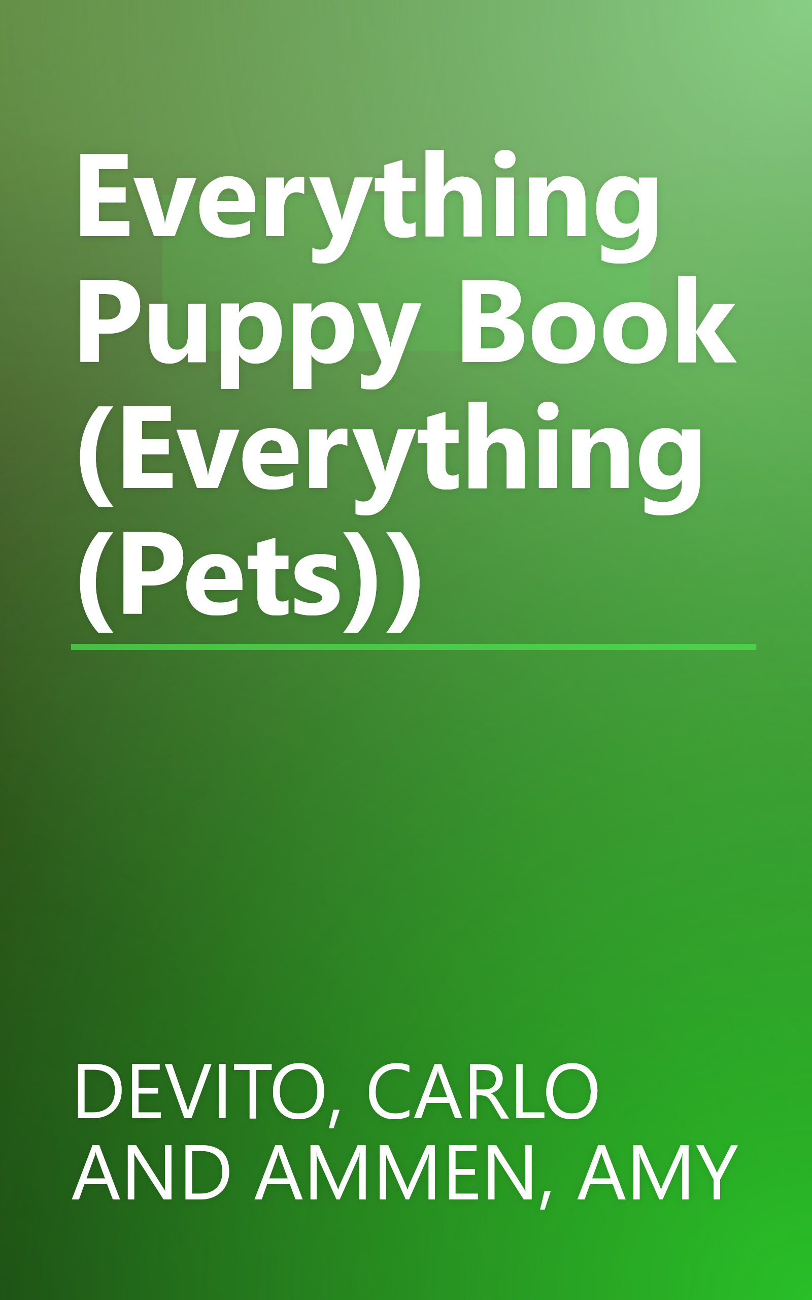 Everything Puppy Book (Everything (Pets)) book cover