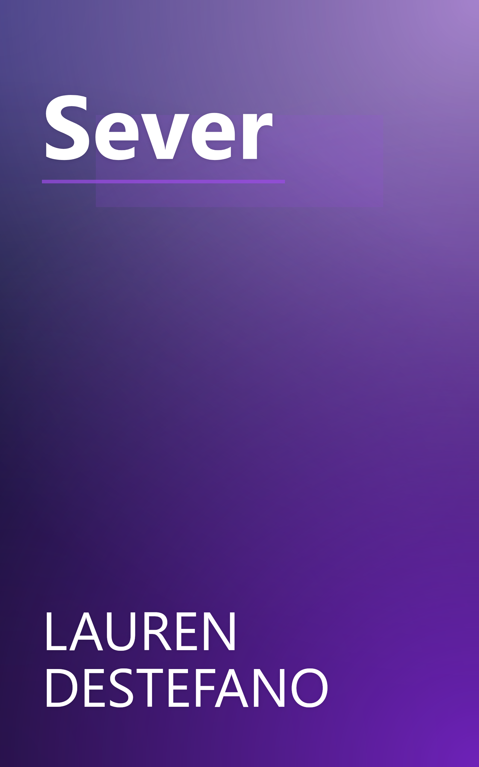 Sever book cover
