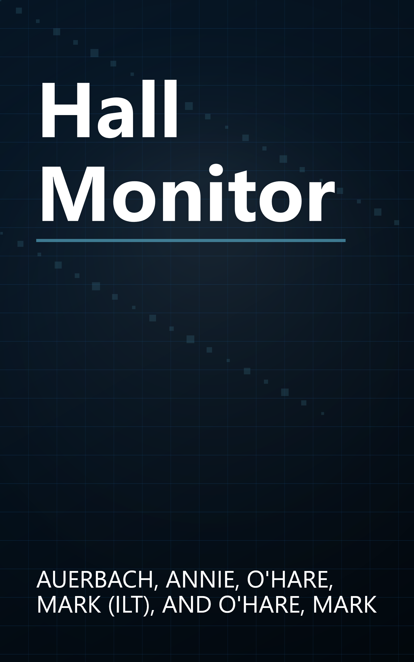 Hall Monitor book cover