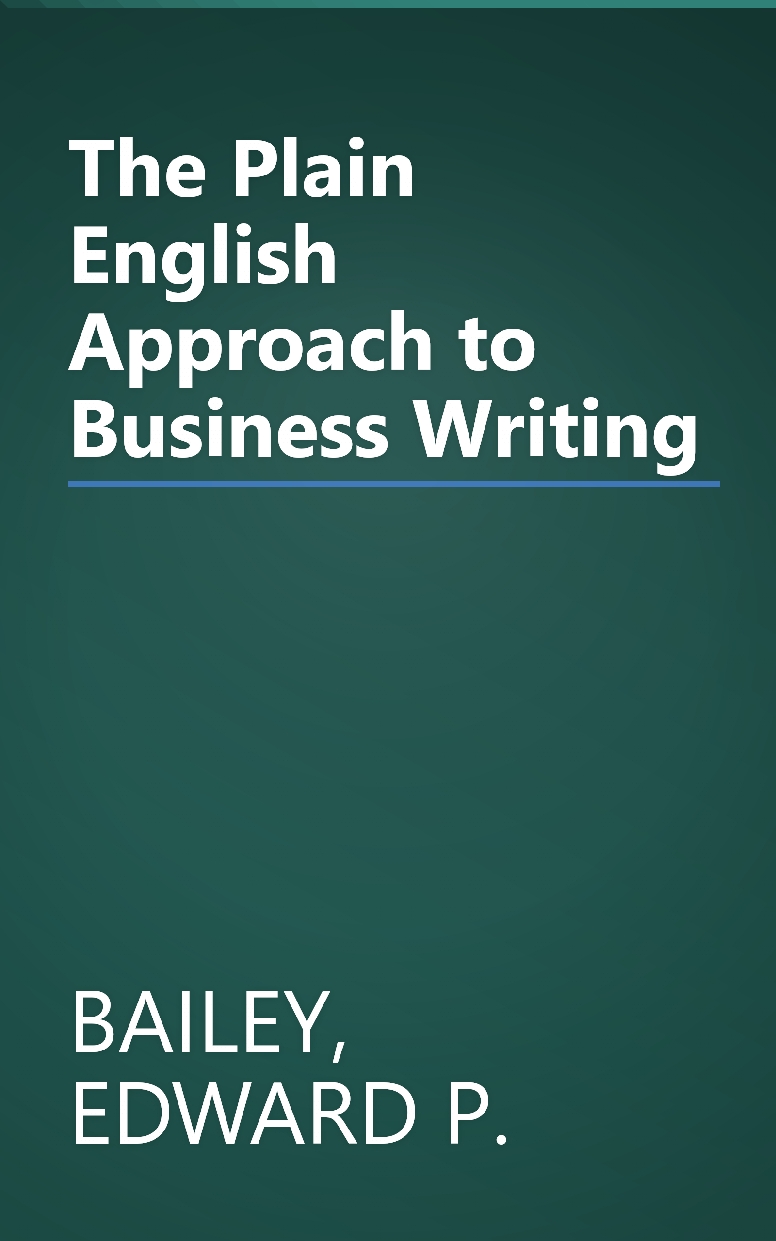 The Plain English Approach to Business Writing book cover