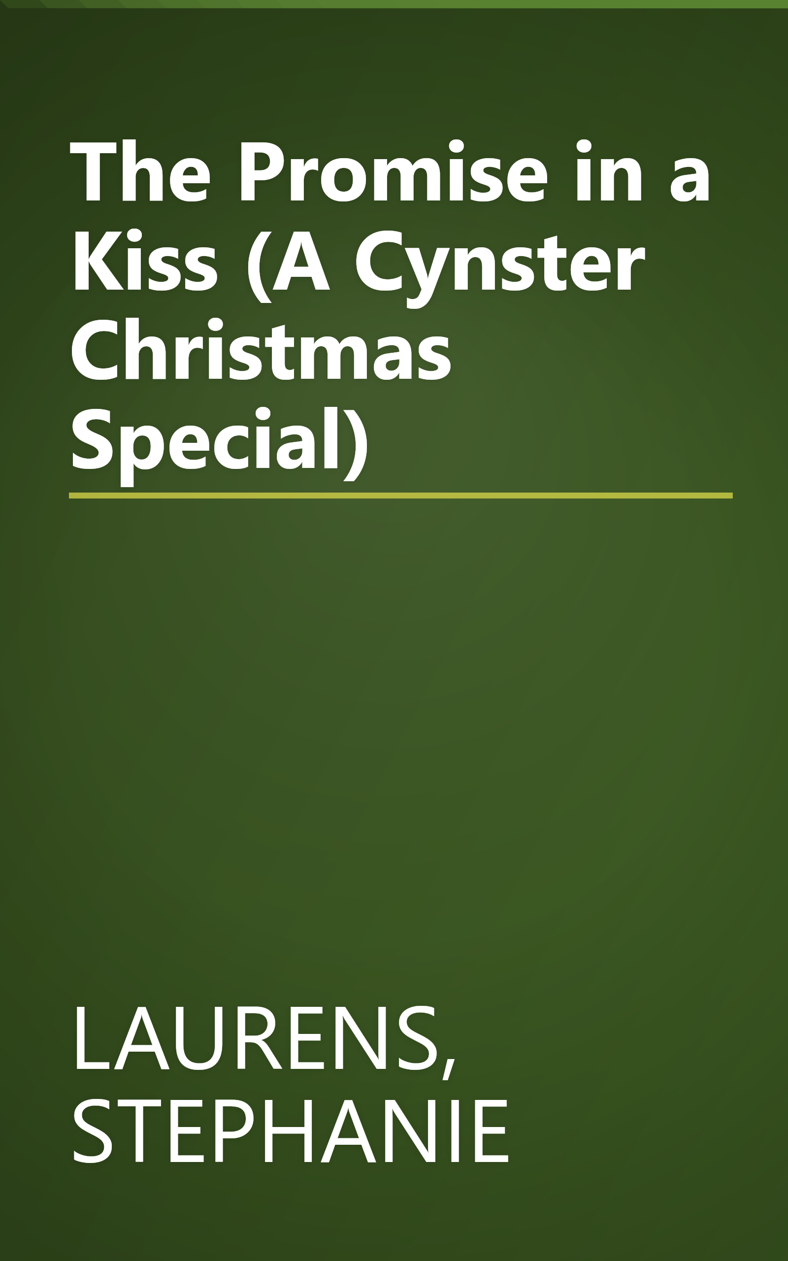 The Promise in a Kiss (A Cynster Christmas Special) book cover