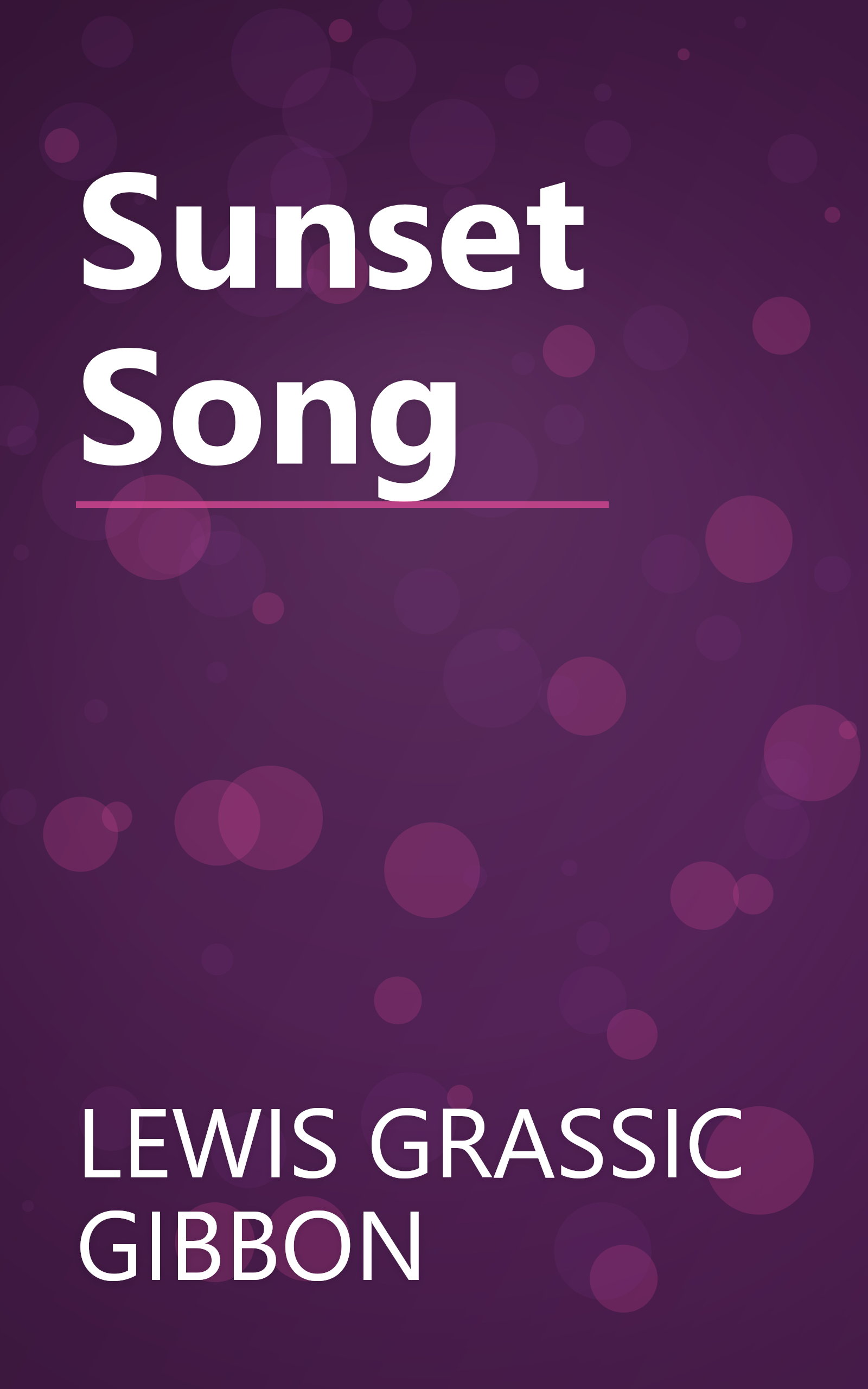 Sunset Song book cover