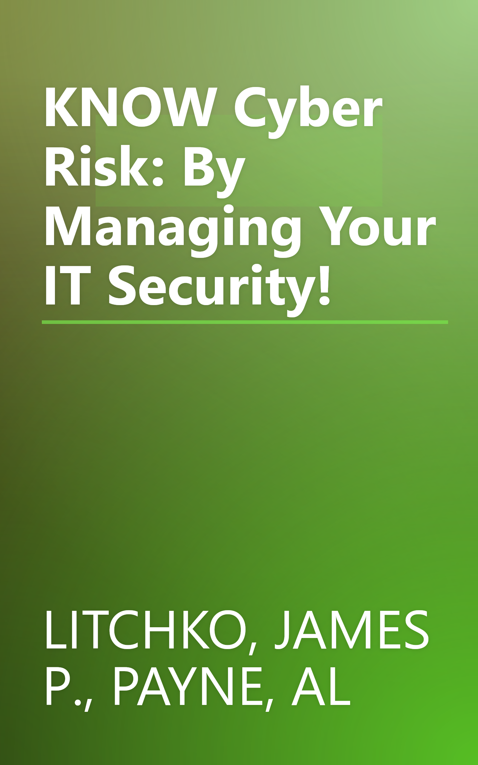KNOW Cyber Risk: By Managing Your IT Security! book cover