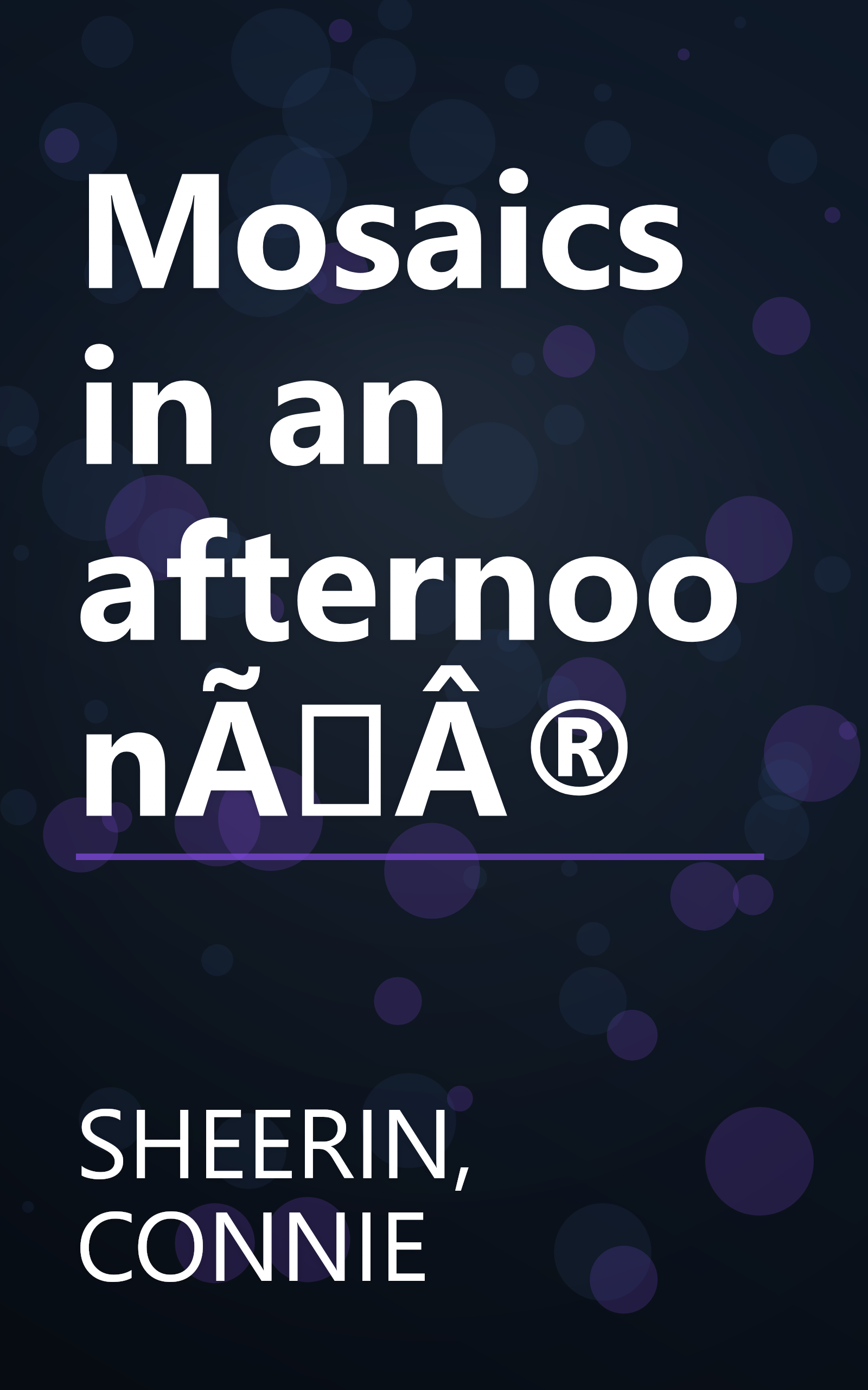 Mosaics in an afternoonÃÂ® book cover